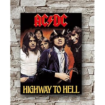 Amazon.com: AC/DC - Poster Flag "Highway To Hell": Posters & Prints