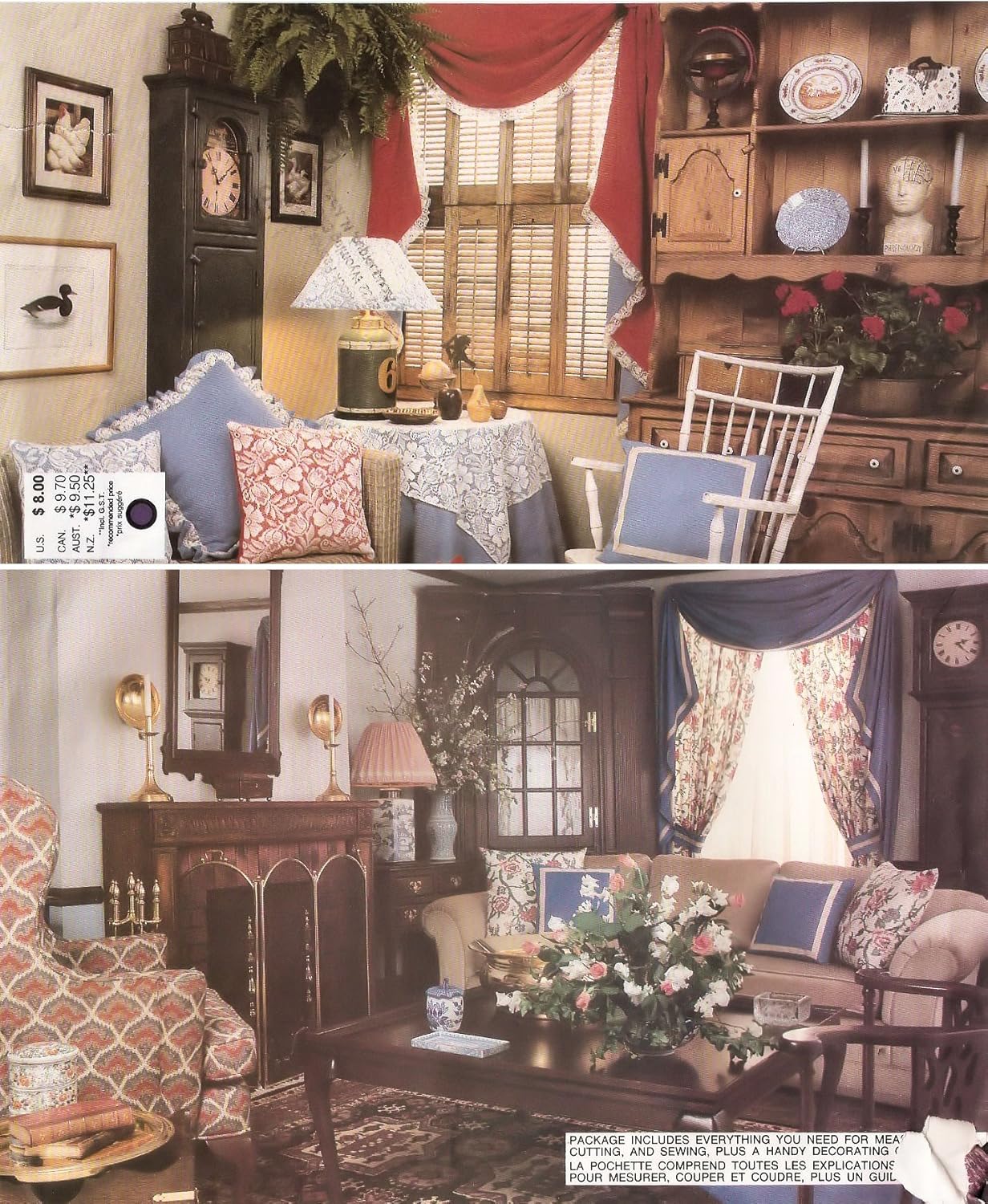 Amazon.com: Vogue vintage 1980s sewing pattern 1419 living room ...