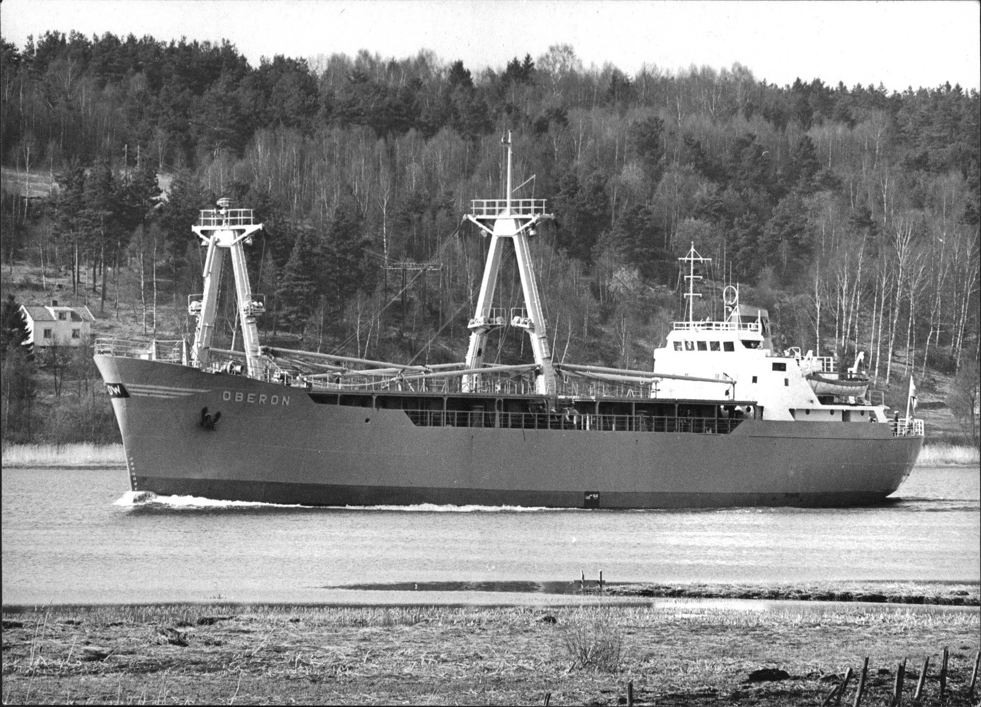 Vintage Photo Of Cargo Motor Vessel Oberon Was Delivered To ...