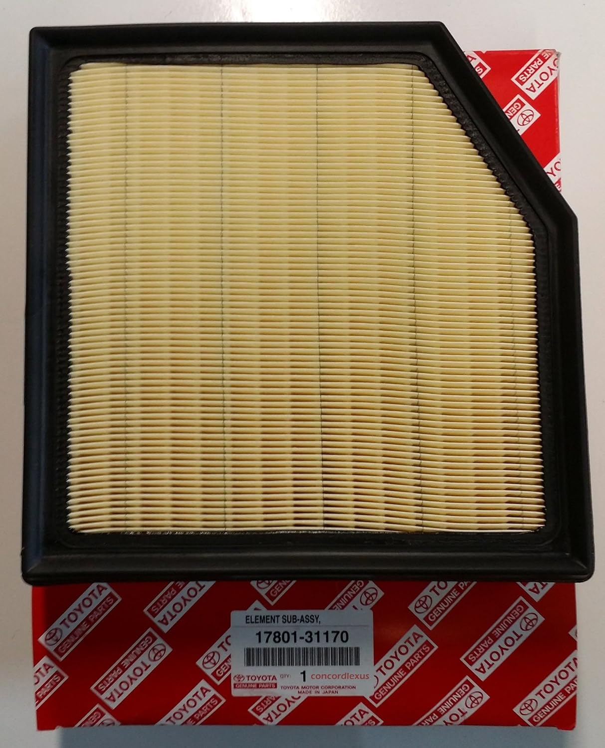 Amazon.com: Toyota Genuine Parts 17801-31170 Engine Air Filter : Automotive