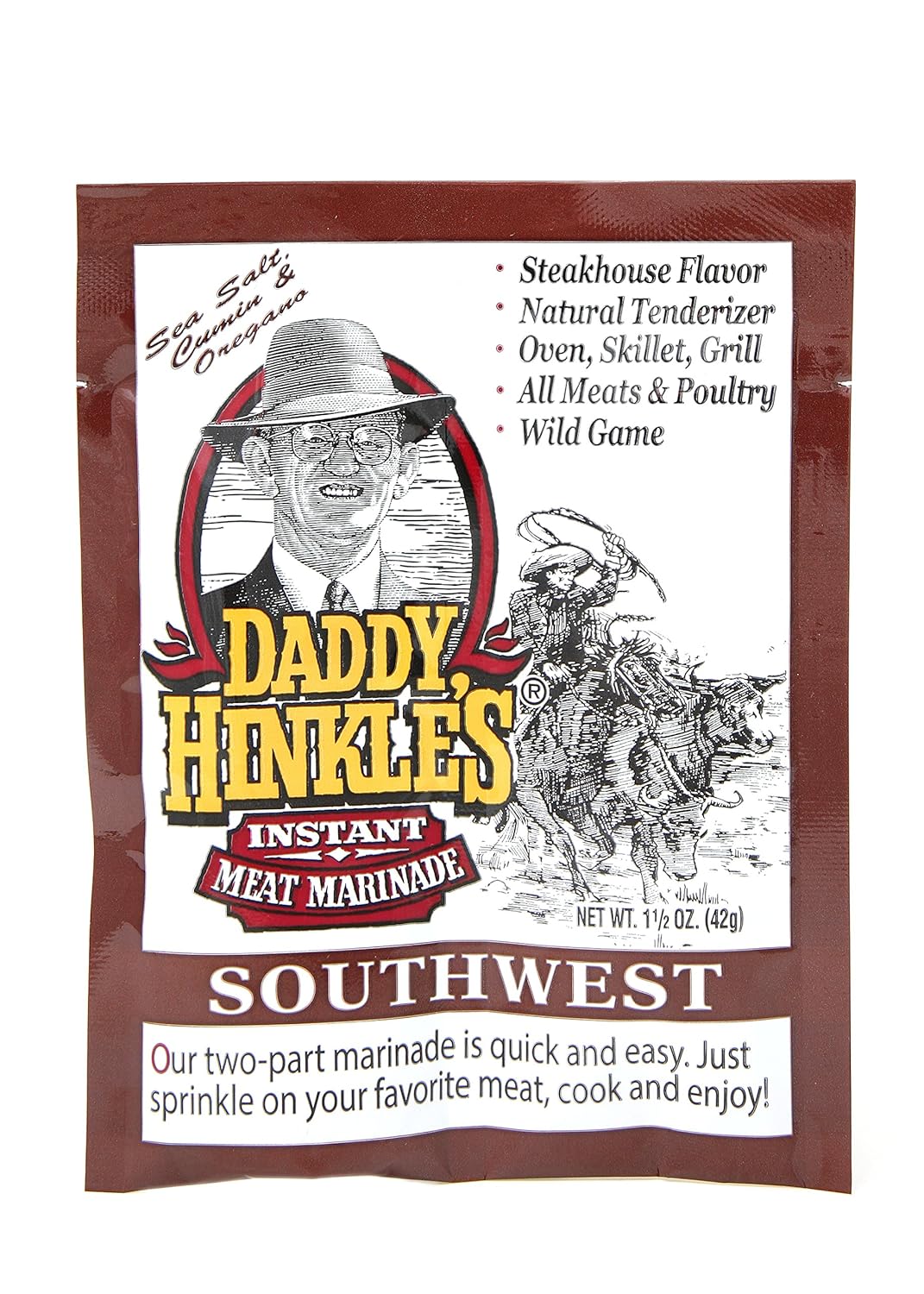 Amazon.com : Daddy Hinkle's - Southwest Marinade Single Serve Packets ...