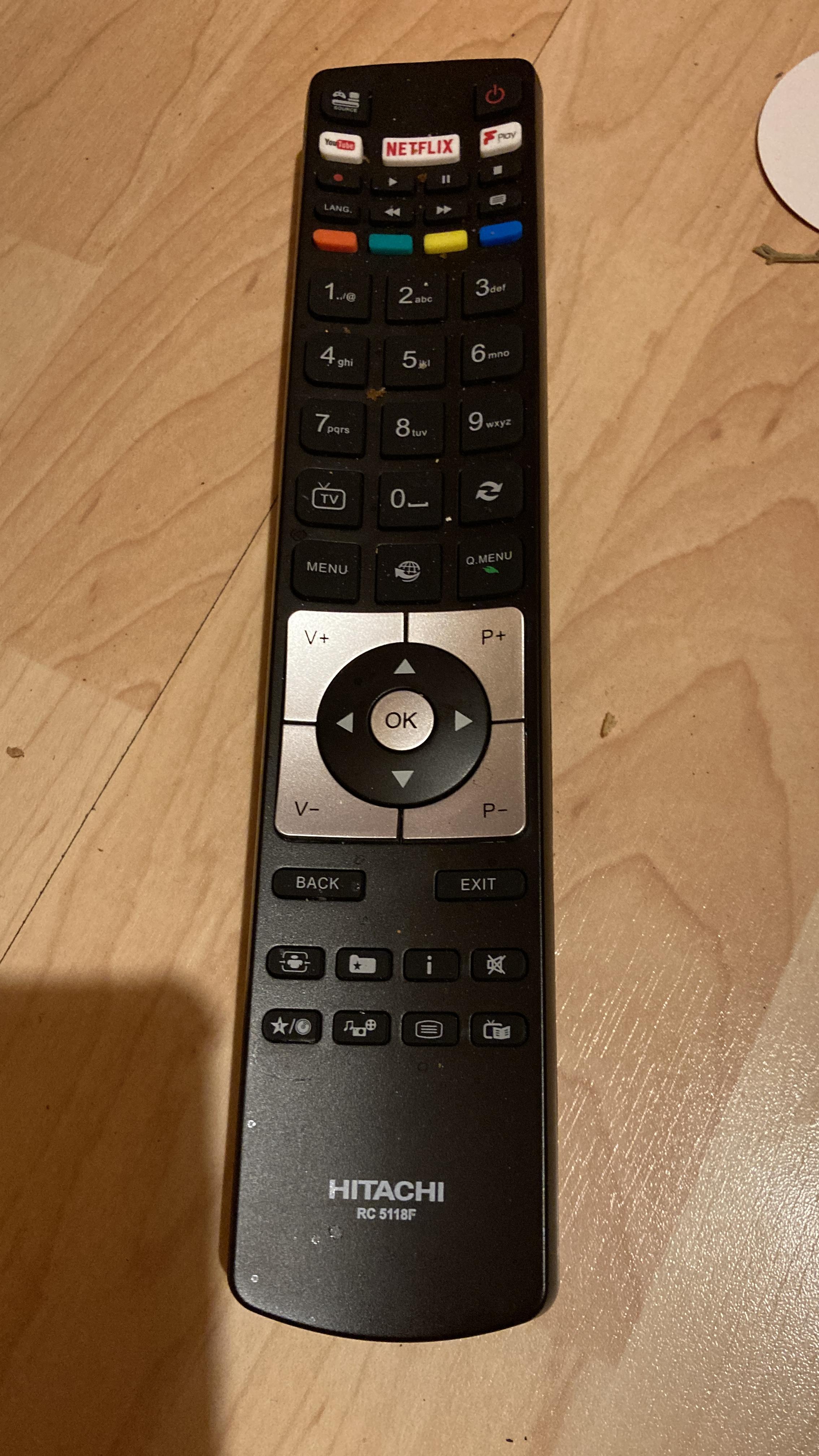 Hitachi RC5118F Genuine Remote Control for Smart LED TVs: Amazon.co.uk ...