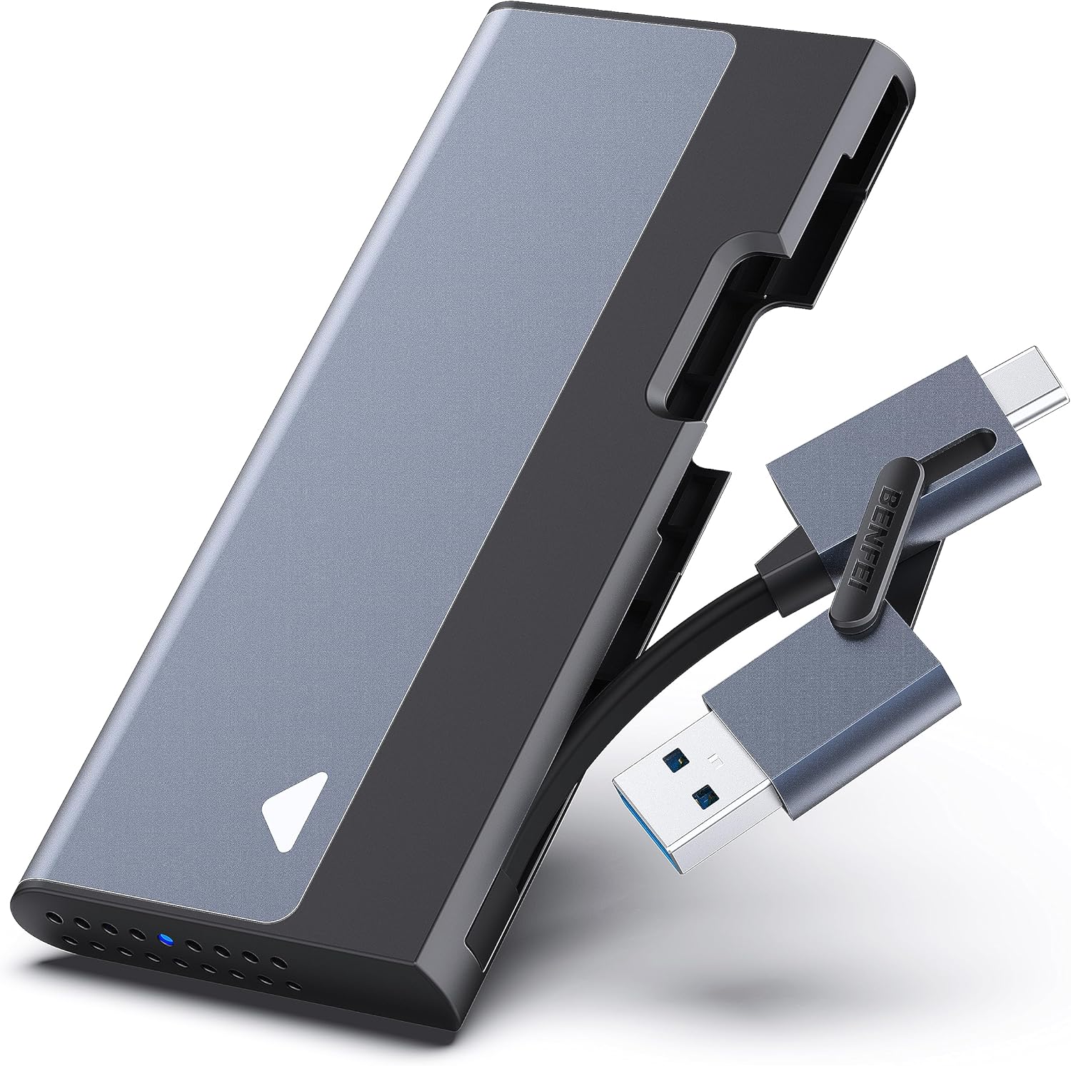 BENFEI M.2 NVME SATA SSD Enclosure, 10 Gbps USB Type-C/Type-A to NVME ...