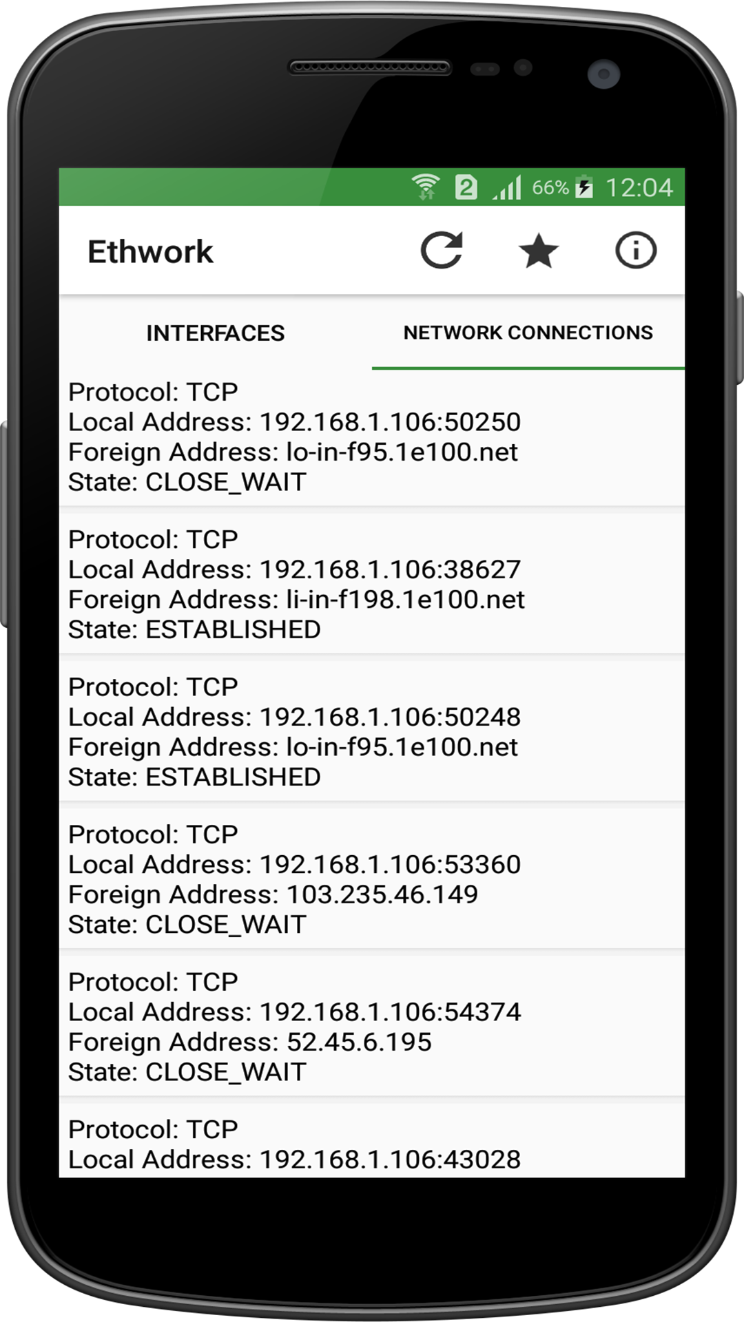 Ethwork: Netstat and Network Interfaces - App on Amazon Appstore