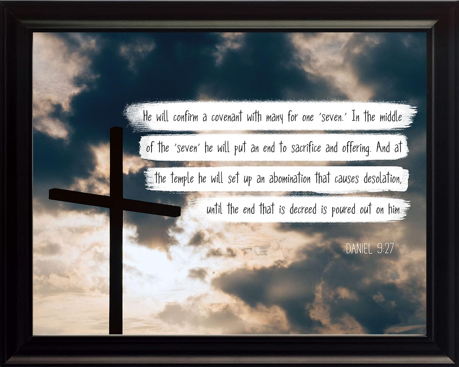 Amazon.com: Daniel 9:27 He will confirm a covenant - Christian Poster ...