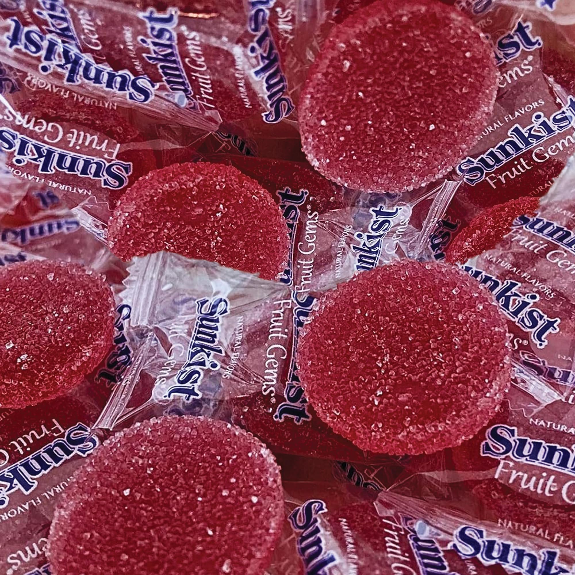 Amazon.com : Sunkist Individually Wrapped Fruit Gem Soft Candy Only ...