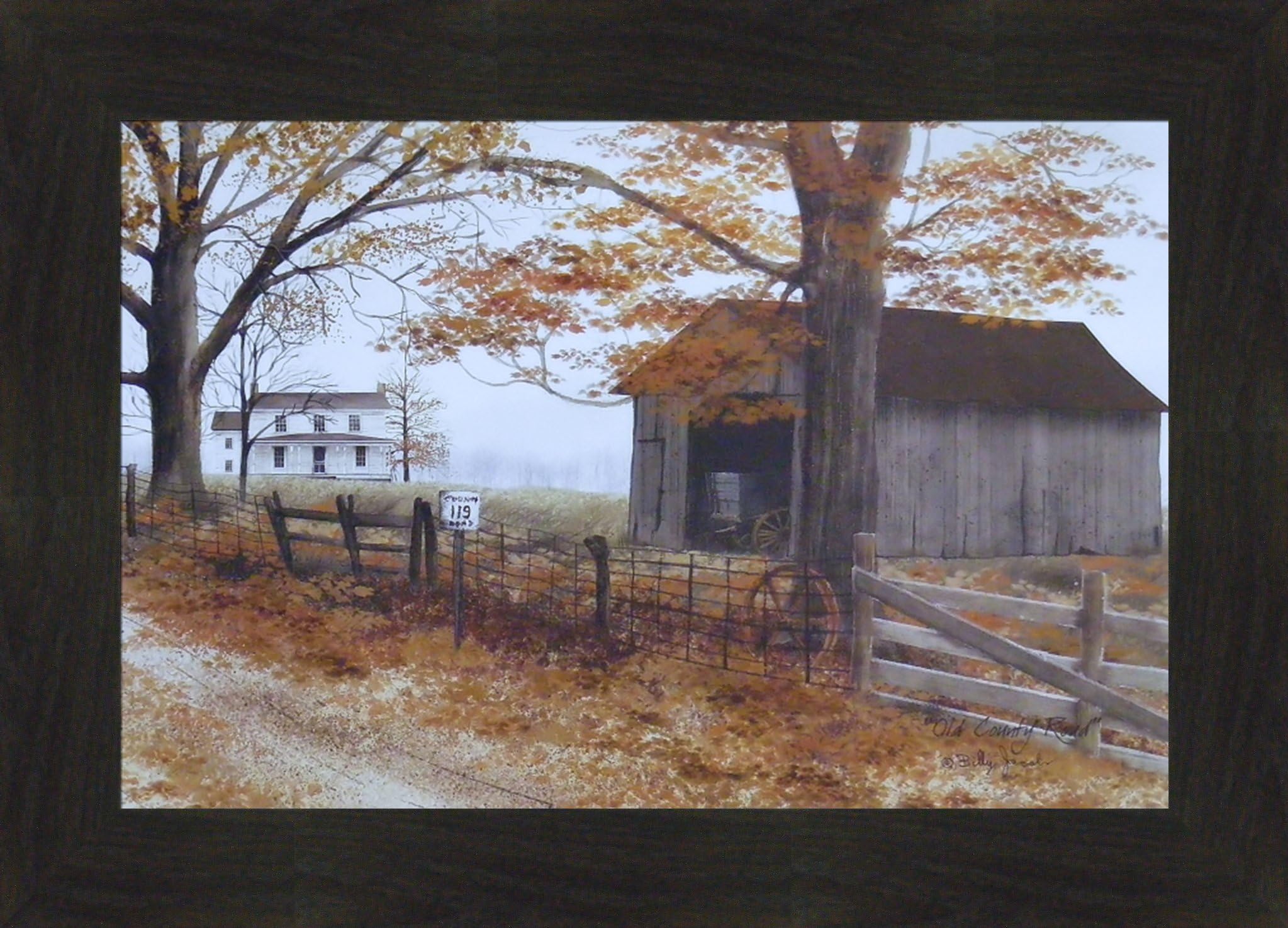 Amazon.com: Old County Road by Billy Jacobs 15x21 Country House ...