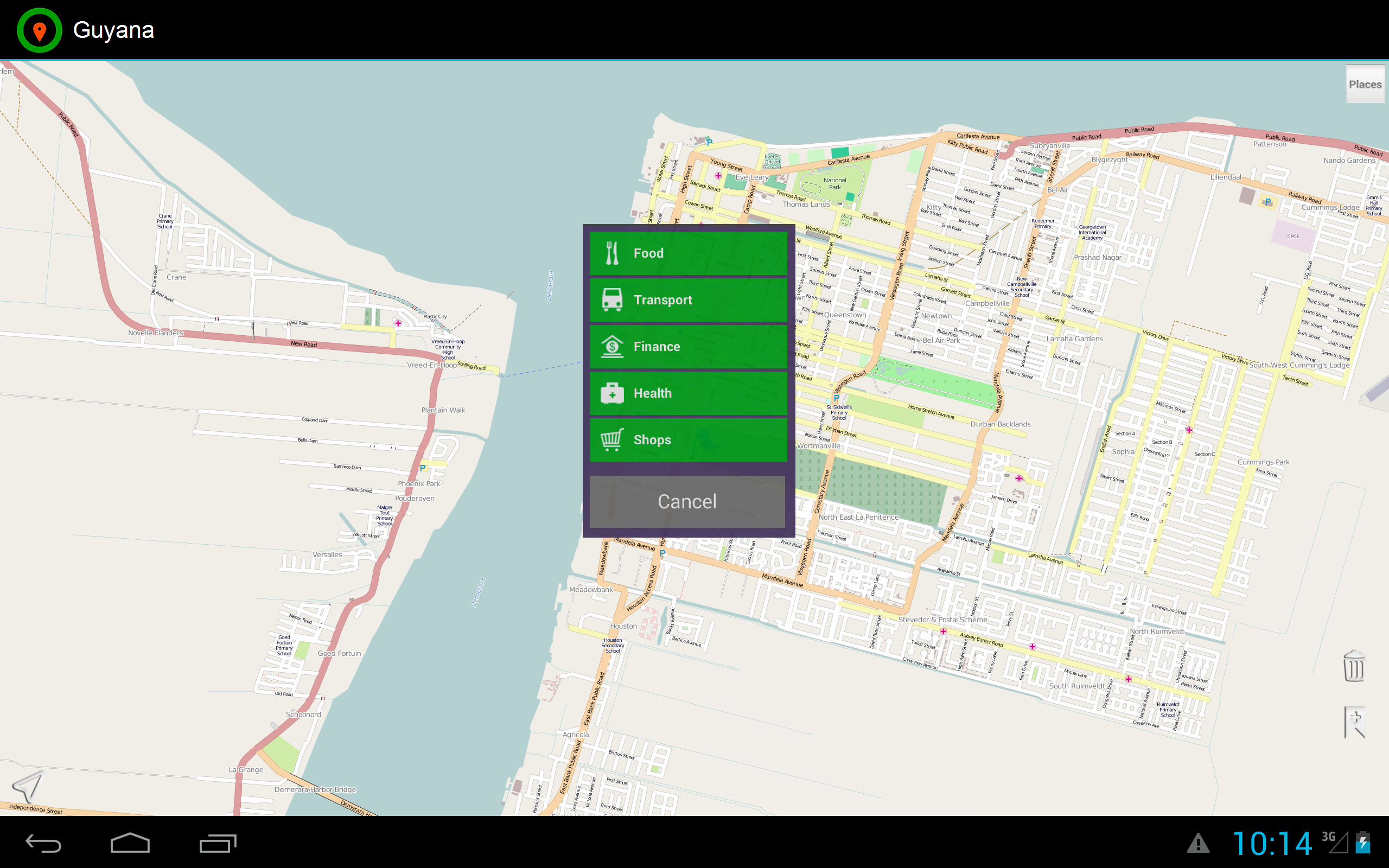 Aplicación Guayana Vector Offline Mapa: Easy Navigation en Amazon Appstore