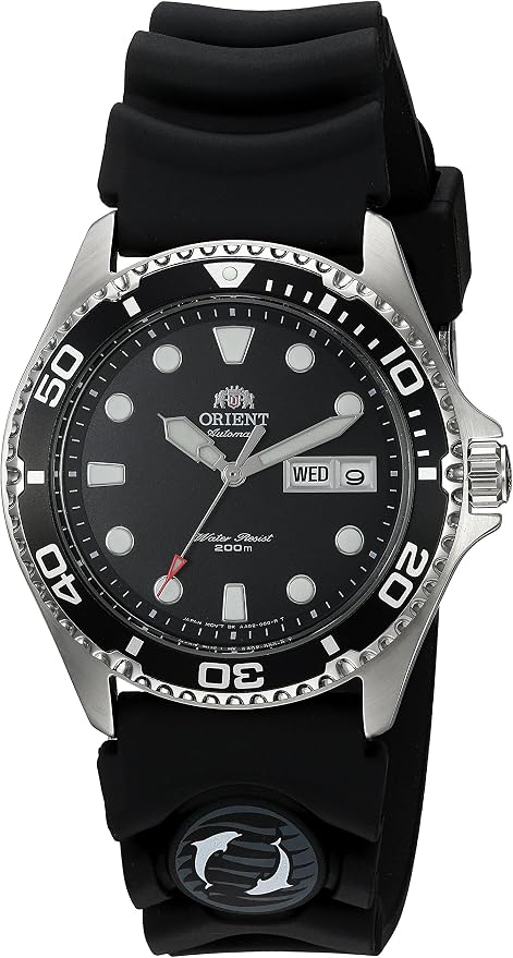 Amazon.com: Orient Men's 'Ray II Rubber' Japanese Automatic Stainless ...