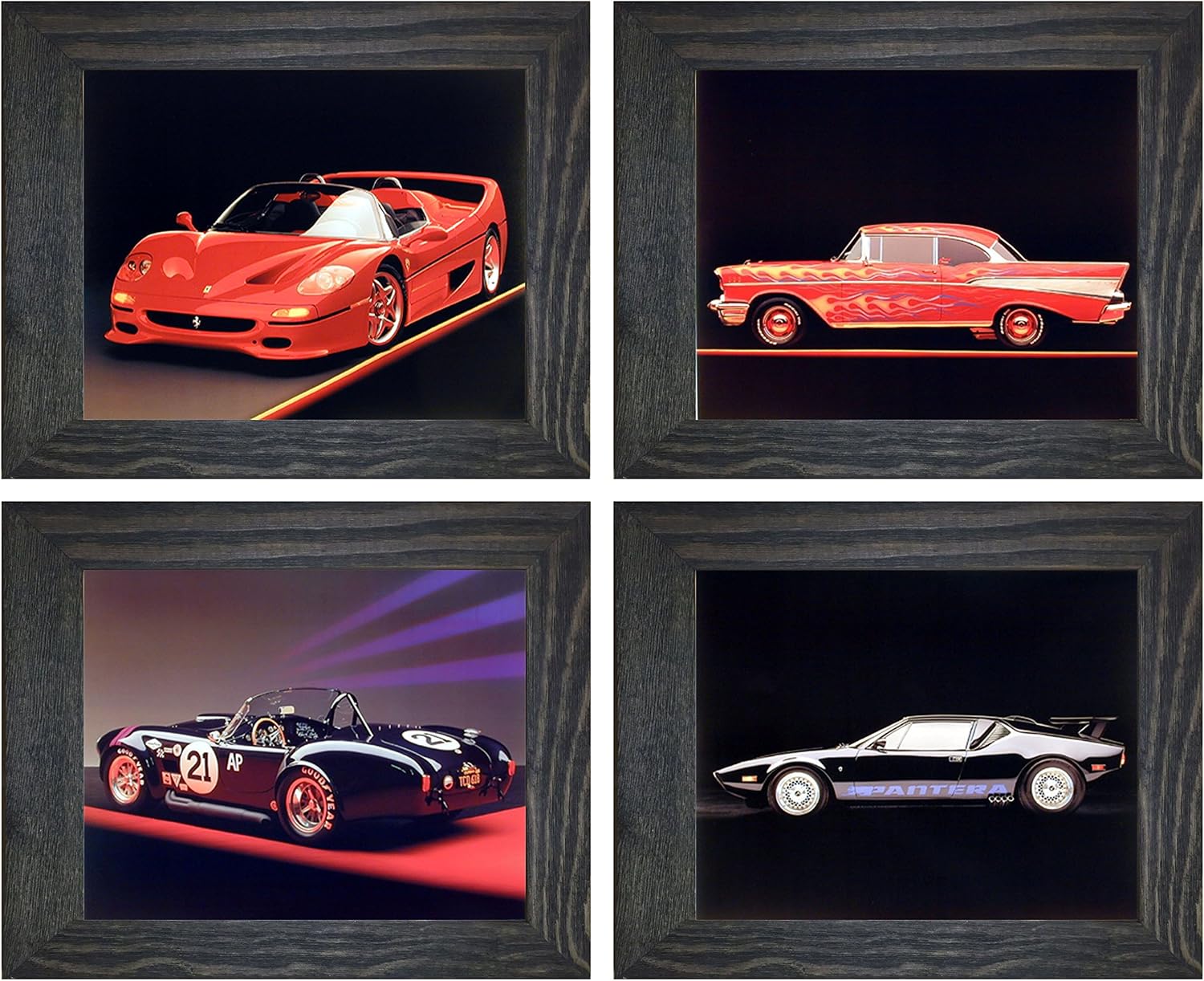 Amazon.com: Framed PIcture Wall Decor Vintage Ford Sports Car Rustic ...