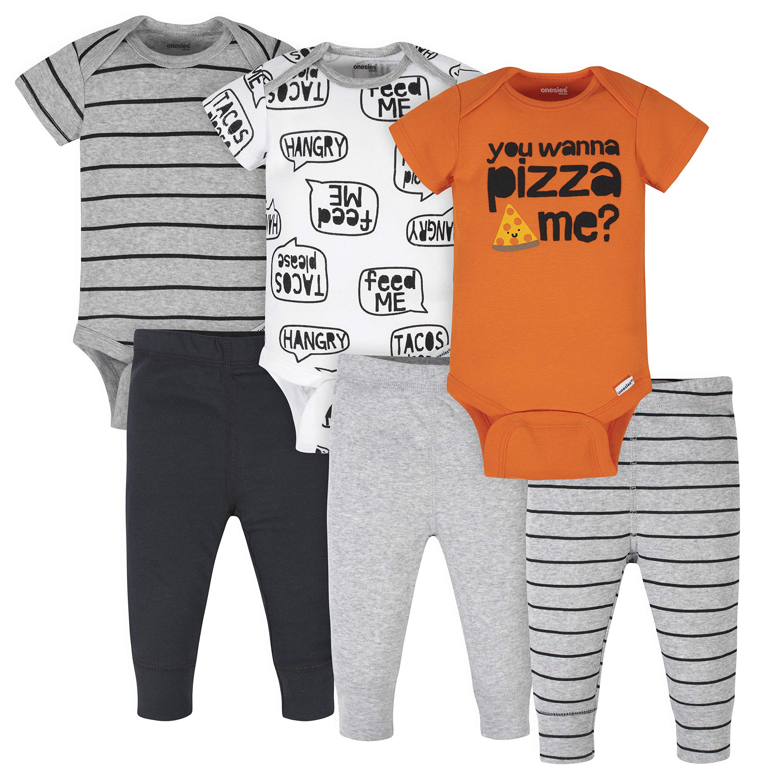 Snapklik.com : Onesies Brand Unisex Baby 3 Onesies 3 Pants Outfit ...