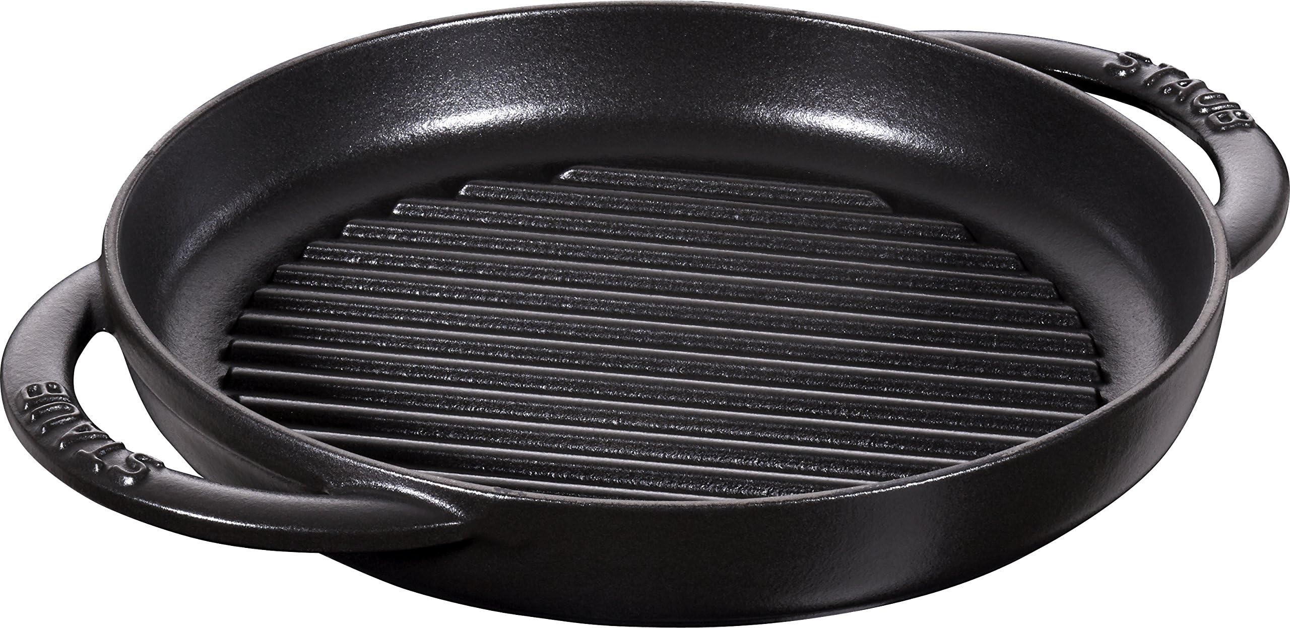 Amazon｜staub ストウブ 「 ピュアグリル スチーム&グリル ブラック 26cm 」 グリルパン ガラス蓋つき 両手 鋳物 ホーロー ...