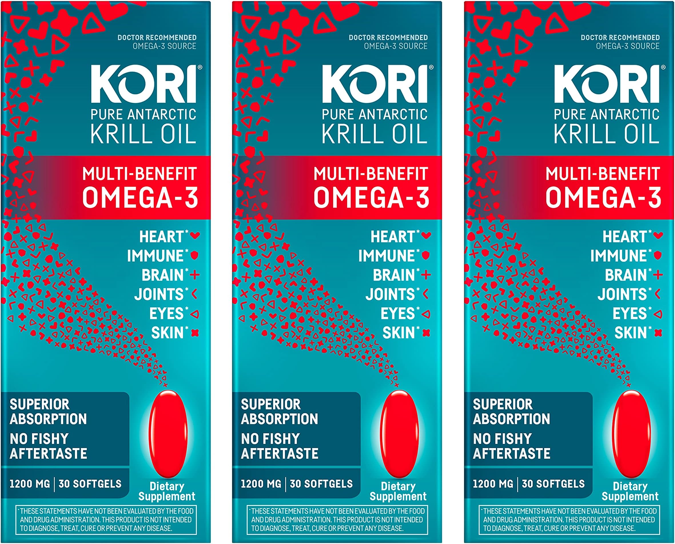Amazon.com: Kori Krill Oil Omega 3 Supplement, Antarctic Krill Oil with ...