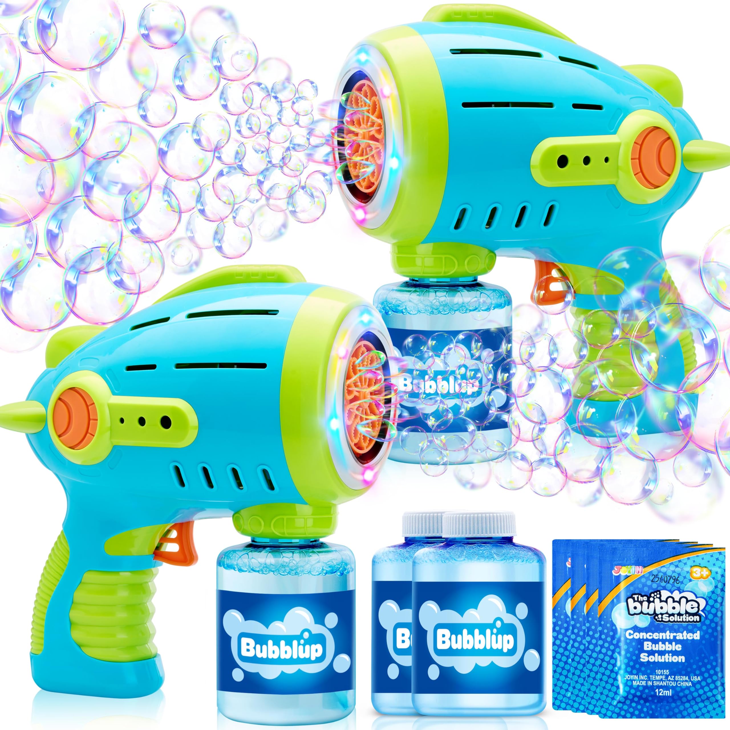Amazon.com: Sloosh Light Up Airship Bubble Guns for Kids Ages 4-8, with ...
