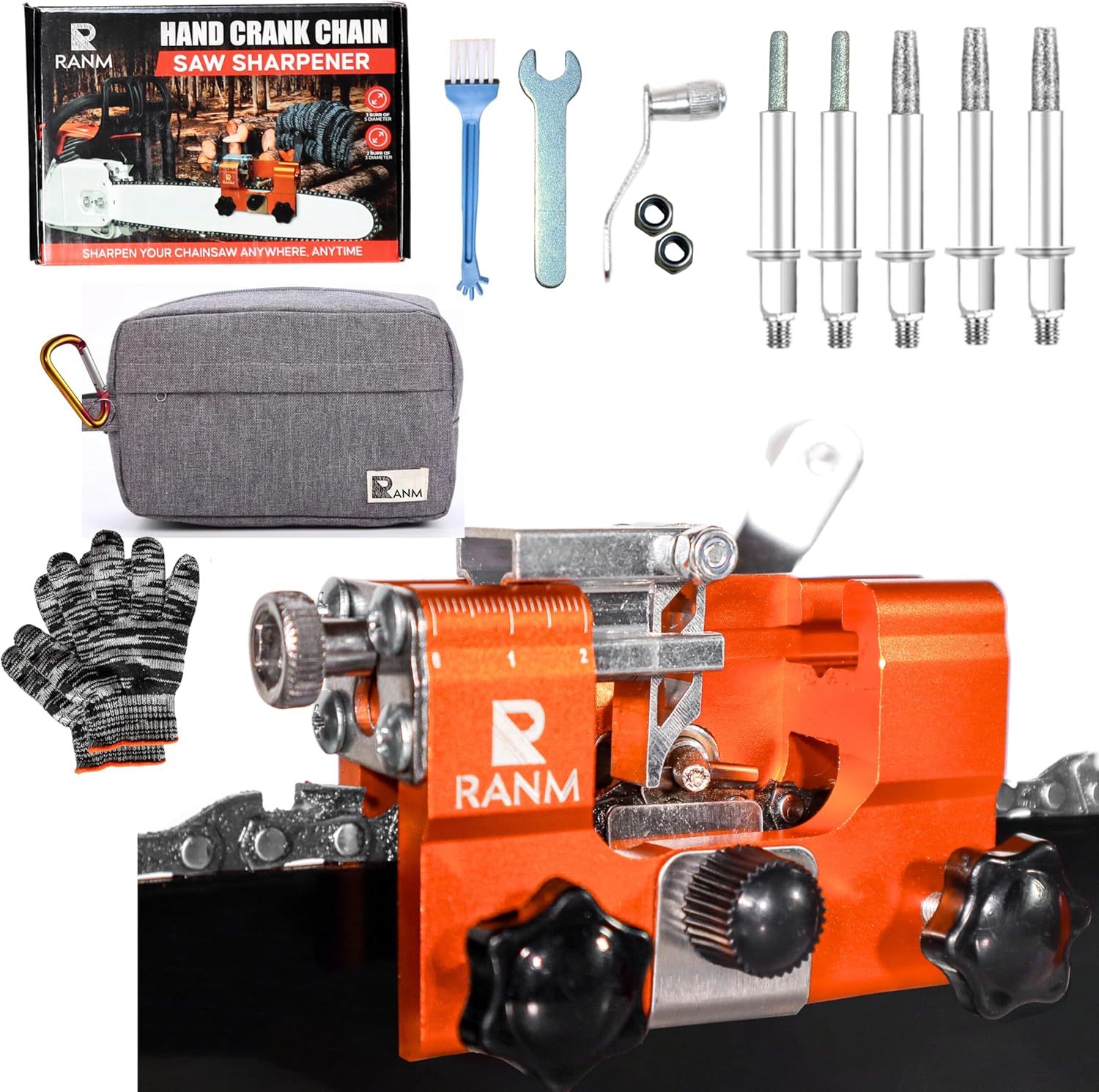 Amazon.com: RANM-Chainsaw Sharpener Jig Kit to Make Sharpening ...
