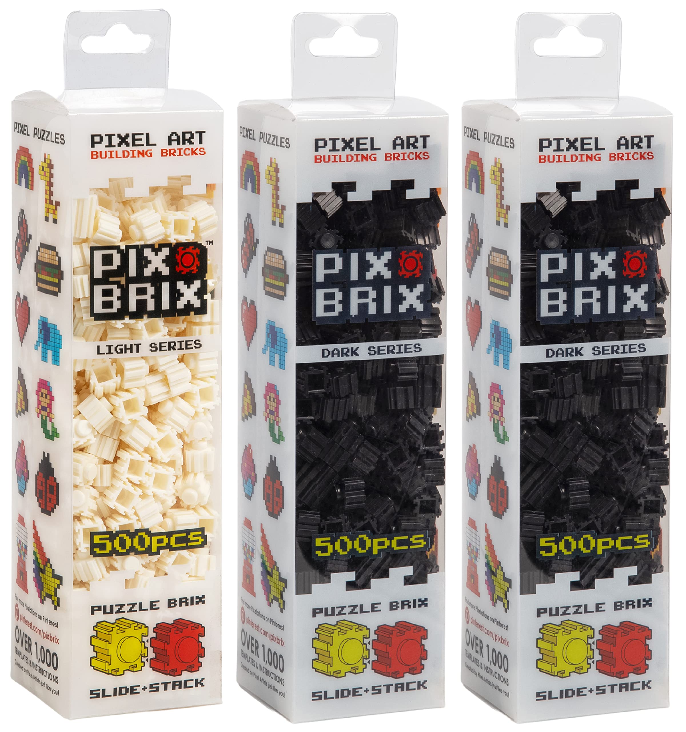 Pix Brix Pixel Art Puzzle Bricks Black And White Bulk | Desertcart ...