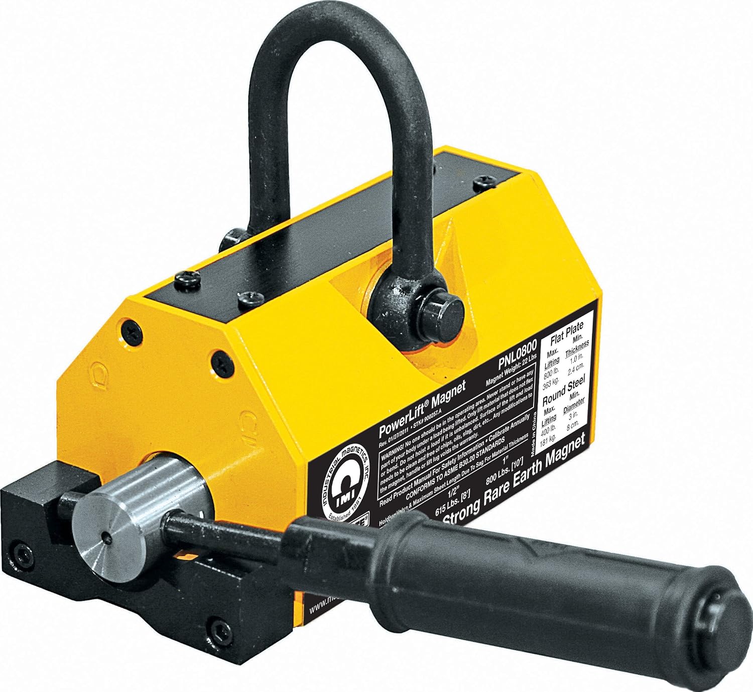 MAG-MATE PNL0800 Powerlift Magnet, Heavy Duty Magnet, with 3 to 1 Lift ...