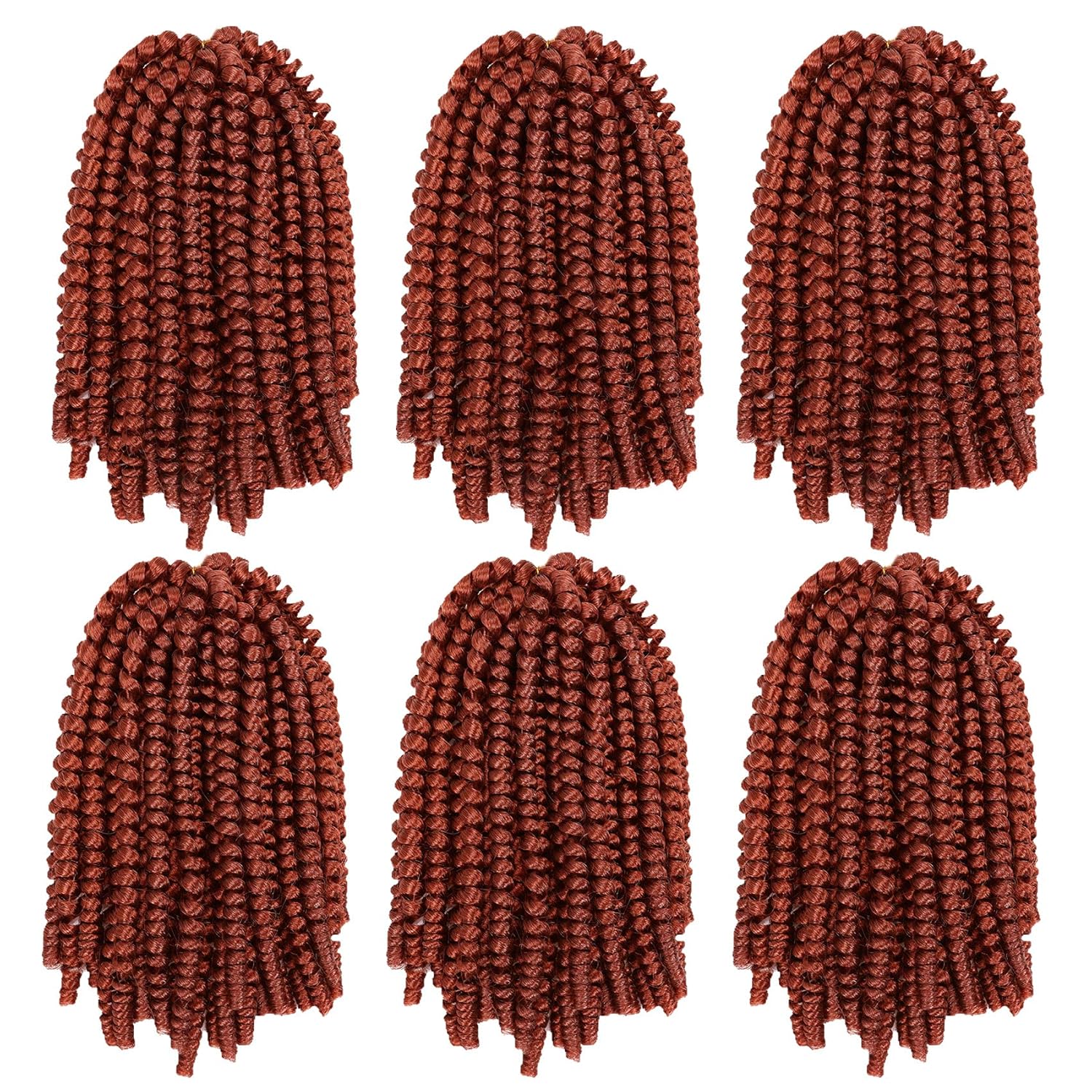 Amazon.com : 6 Packs Spring Twist Crochet Hair 12inch Bomb Twist Hair ...