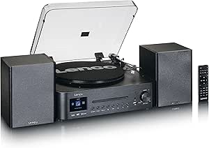 Lenco MC-460 Plattenspieler mit DAB+ Empfänger und Internet/FM Radio ...