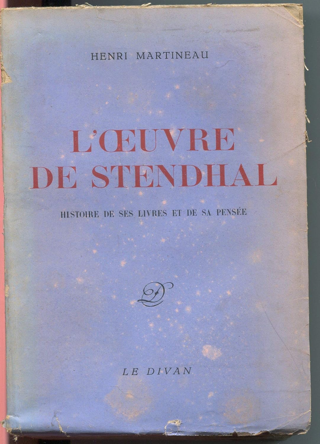 L'oeuvre de stendhal: unknown author: Amazon.com: Books