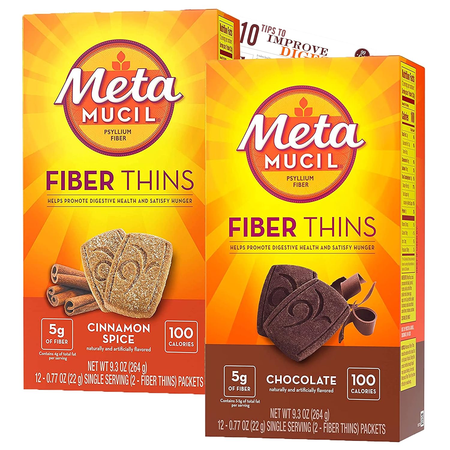 Amazon.com: Meta FiberThins Fiber Supplement with Bleam Digestive ...