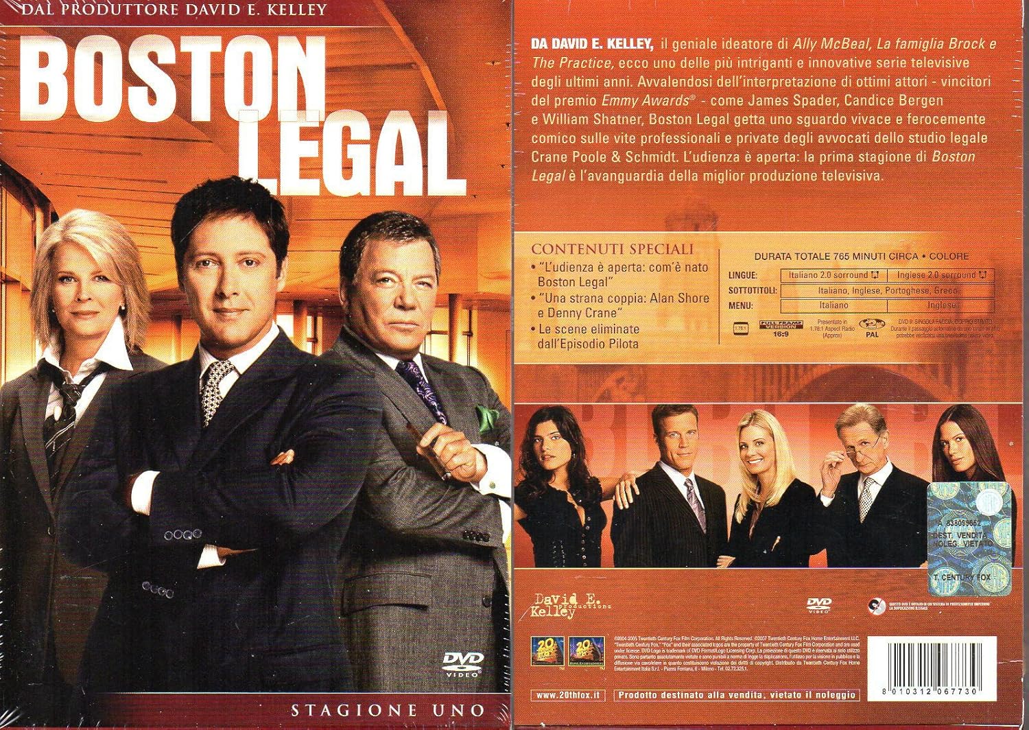 Boston Legal - Stagione 01 (6 Dvd): Amazon.ca: James Spader, William ...