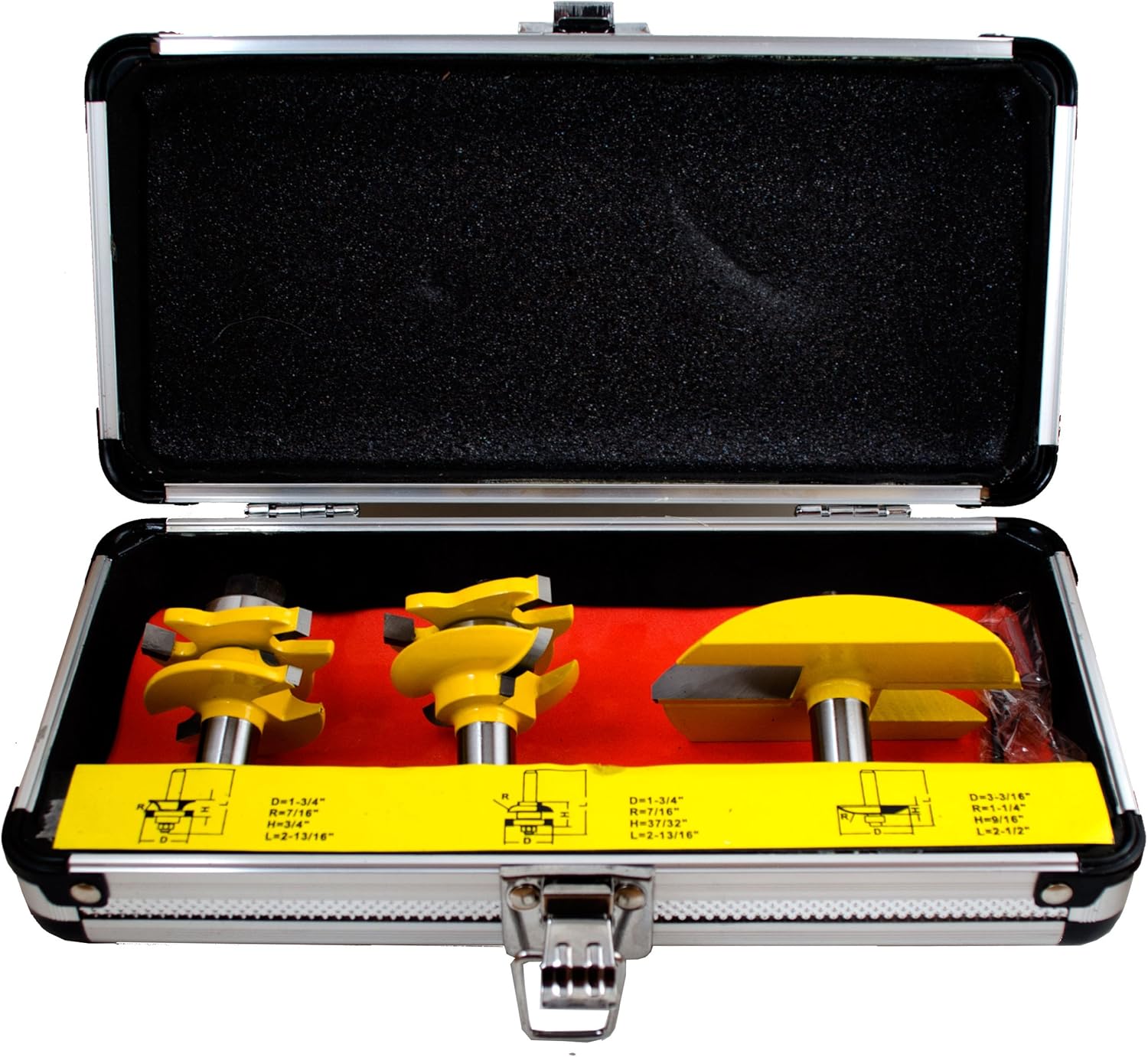 Grip 3 pc Kitchen Door Router Bit Set - Door And Window Router Bits ...