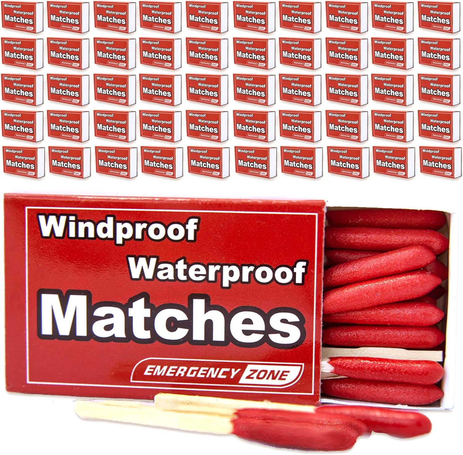 Amazon.com: Emergency Zone Matches Waterproof & Wind/Waterproof Matches ...