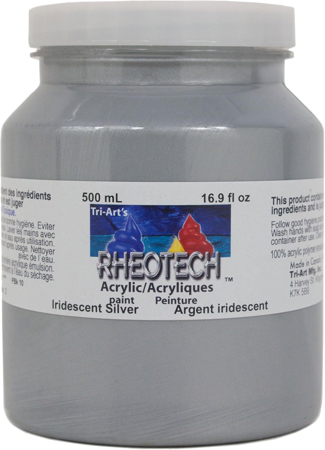Amazon.com: Tri-Art 500ml Rheotech Paint, Iridescent Silver
