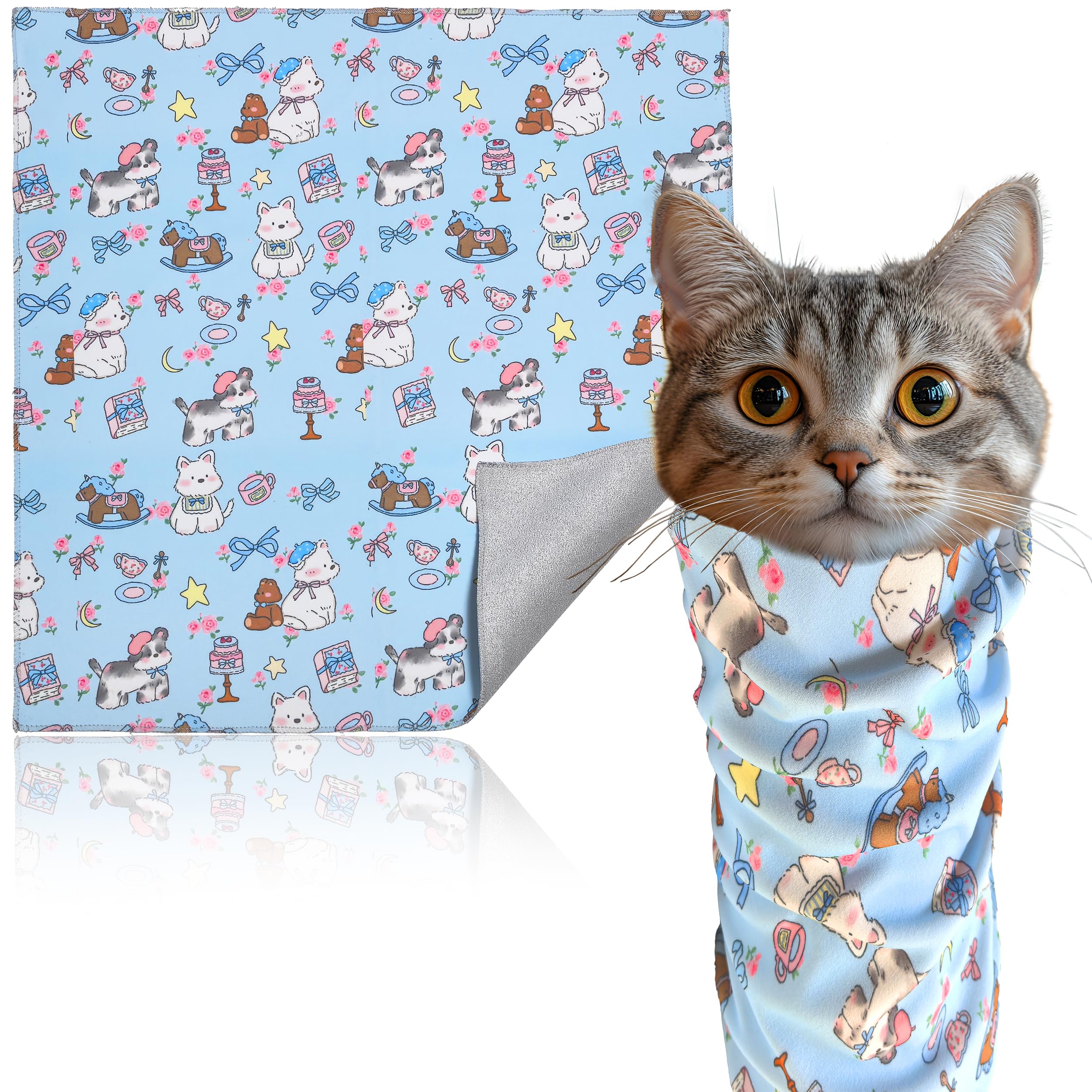 Amazon.com : Cat Grooming Wrap, Cat Restraint for Nail Clipping, Velcro ...