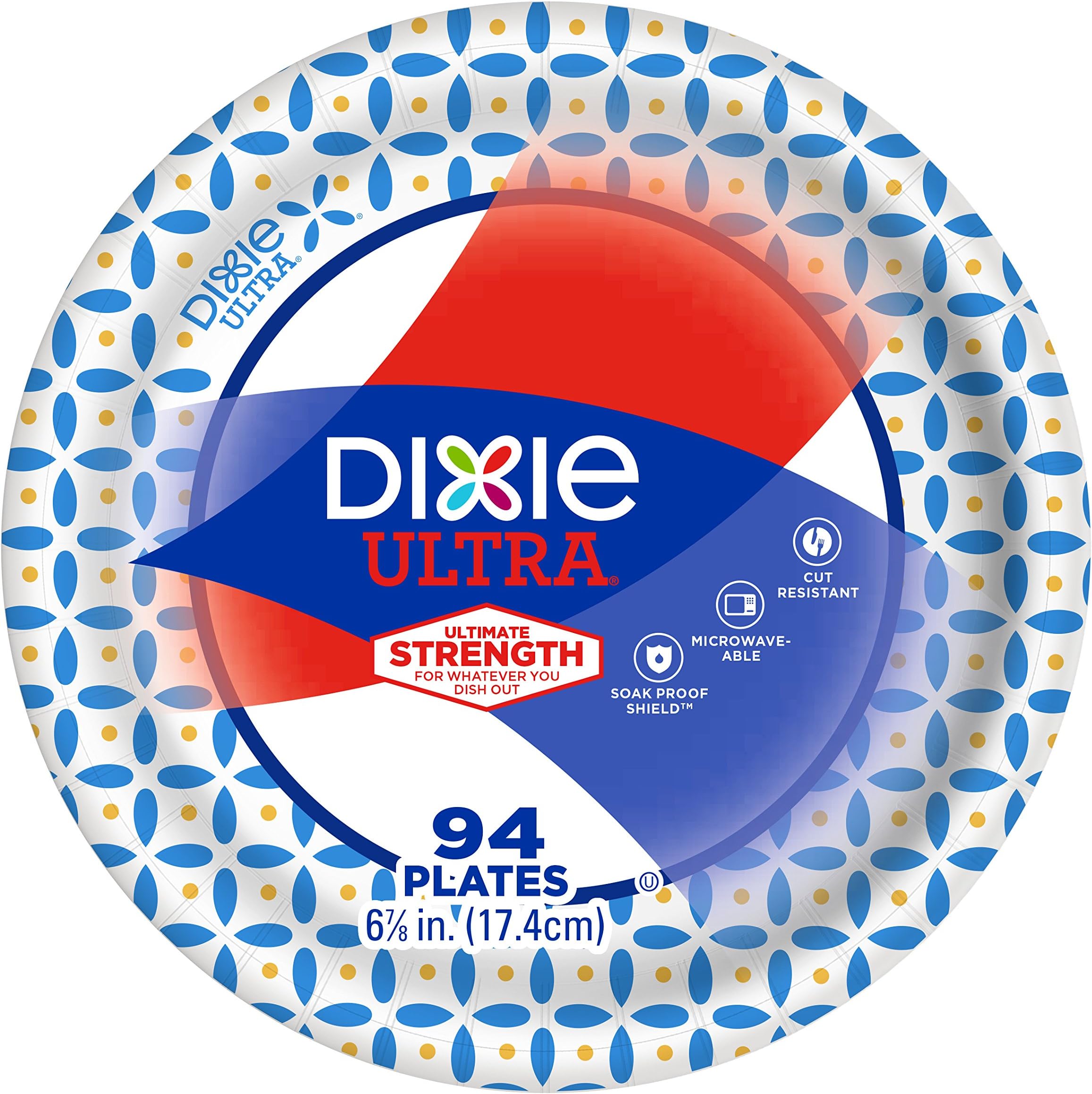 Amazon.com: Dixie Ultra Paper Plates, 6 7/8", Dessert or Snack Size ...