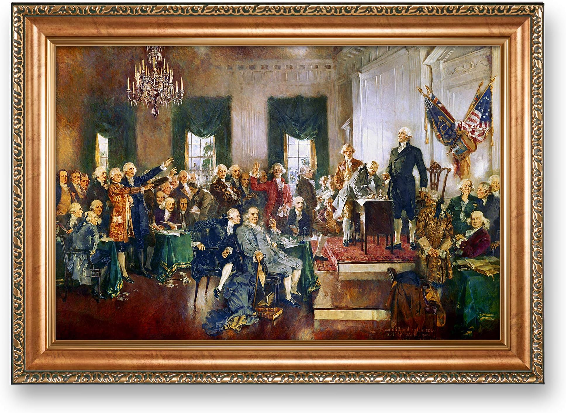 Amazon.com: Howard Chandler Christy - Scene At the Signing of the ...