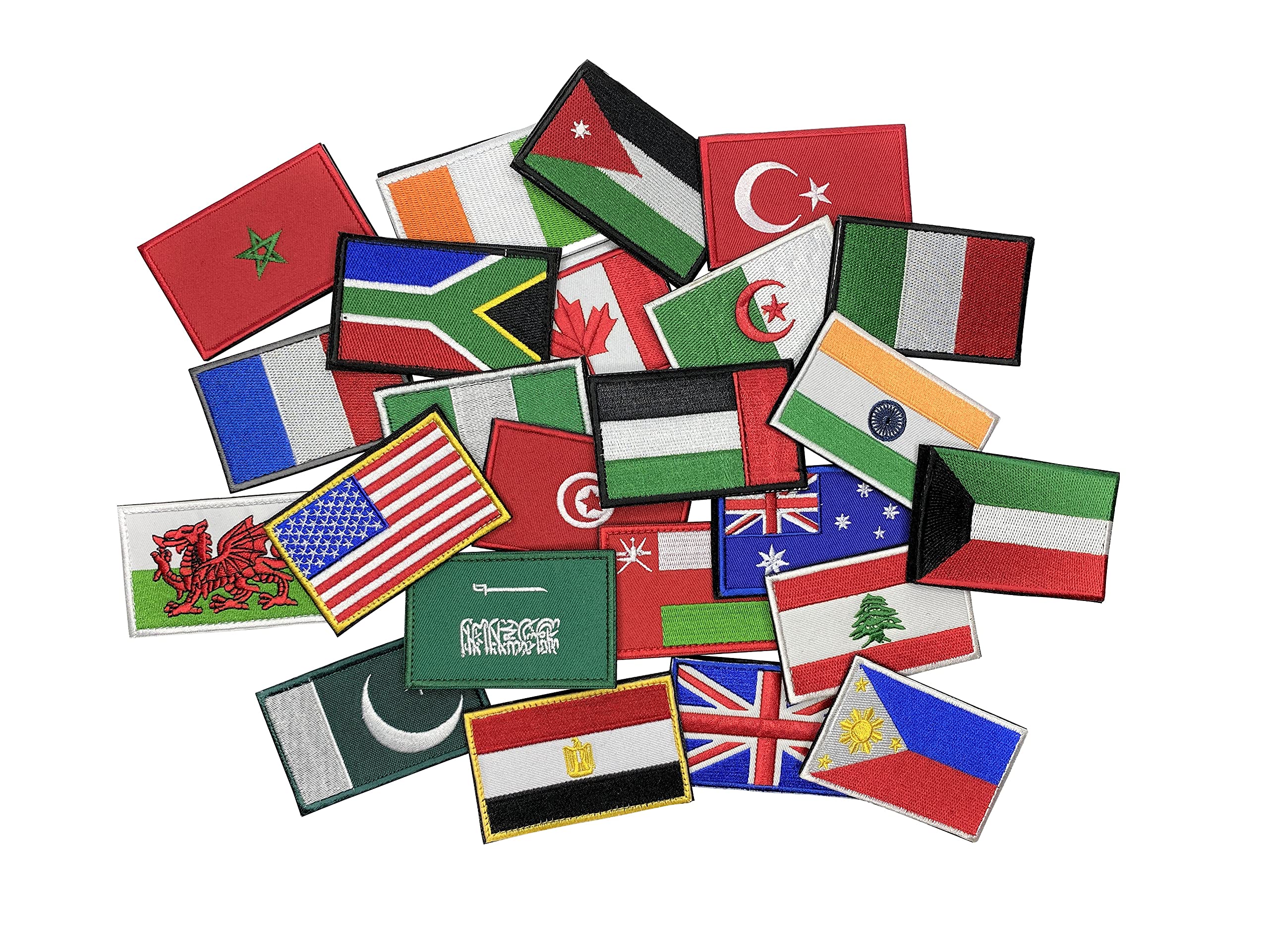 Sew On Iron On Velcro Patches For All Flags Around | Desertcart South ...