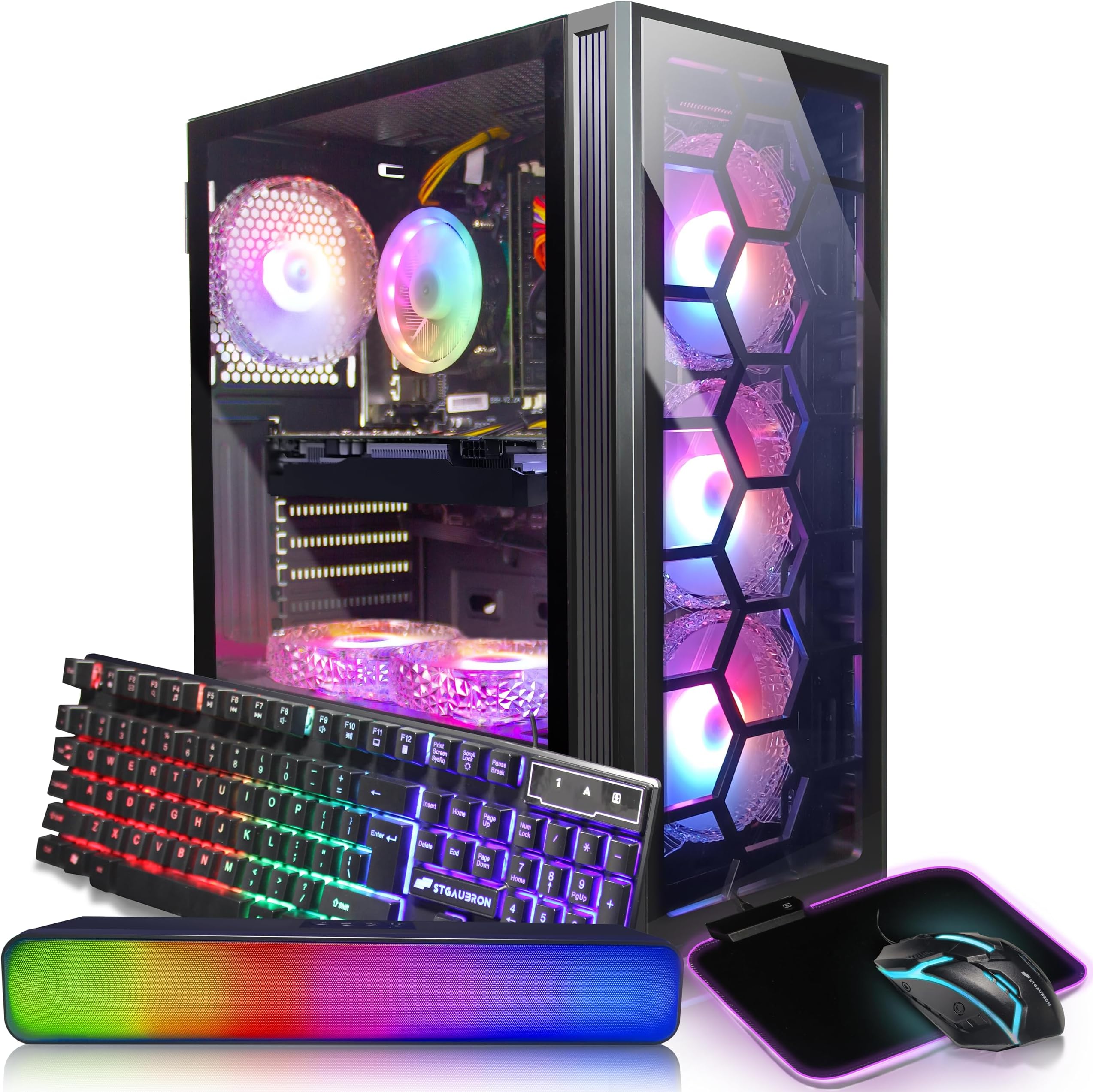 Amazon.com: STGAubron Gaming Desktop PC, Intel Core i7 3.4G up to 3.9G ...