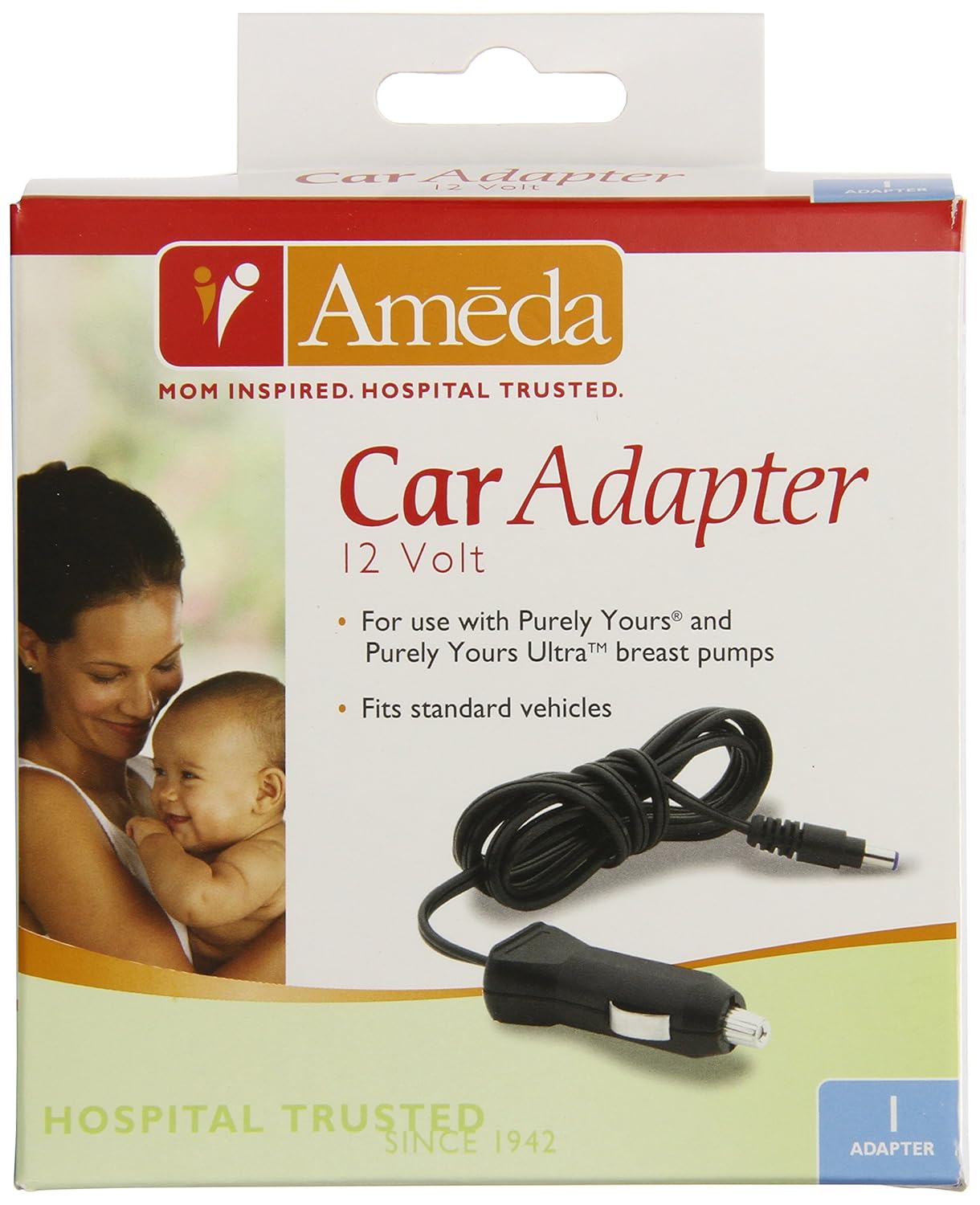 Amazon.com : Ameda Purely Yours Breast Pump Car Adapter : Electric ...