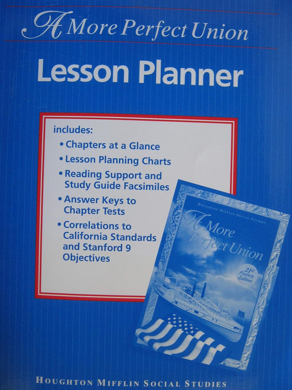 Lesson Planner (A More Perfect Union) (Houghton Mifflin Social Studies ...