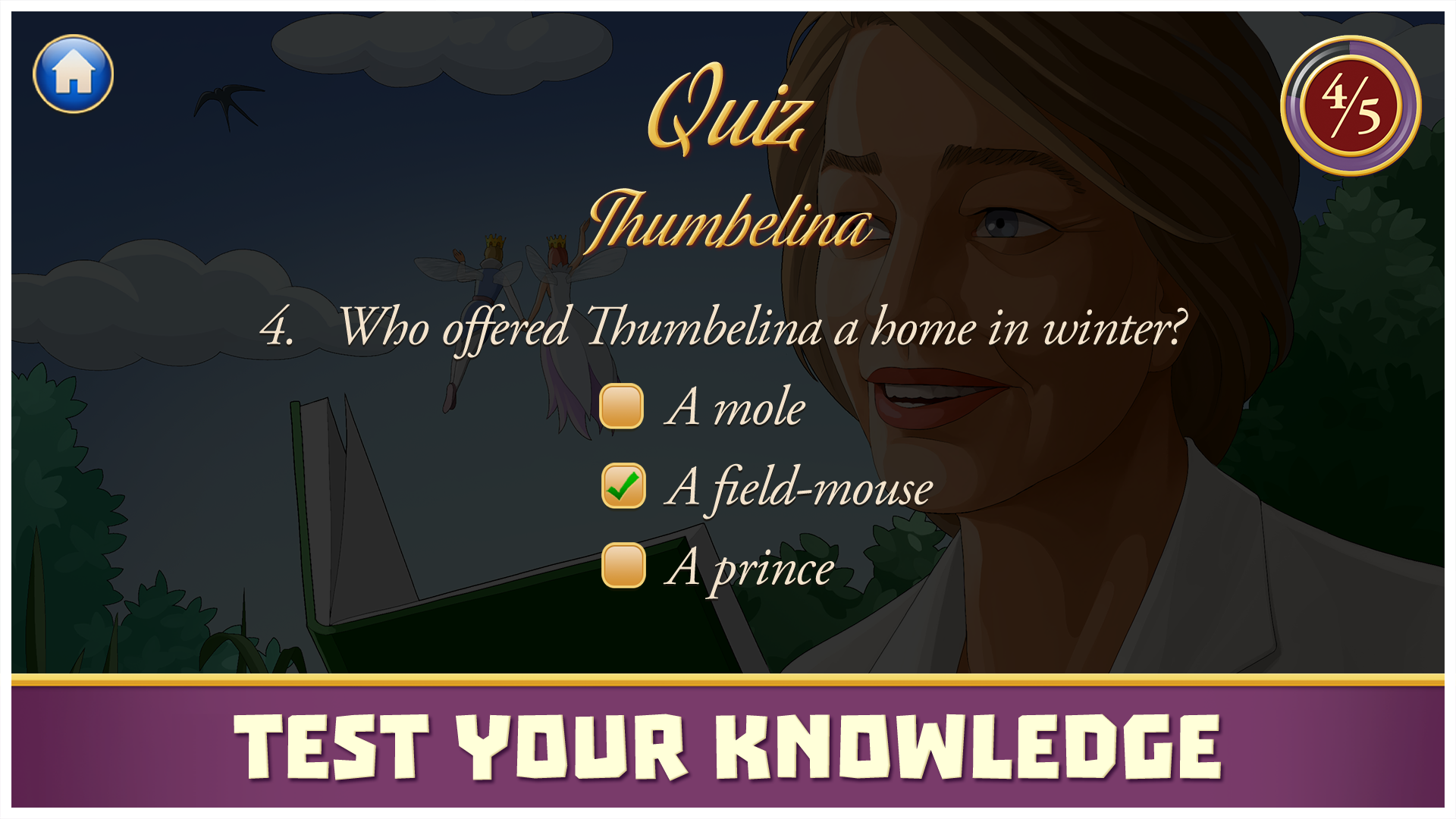Thumbelina : Fairy Tales by Hans Christian Andersen FireTV - App on ...