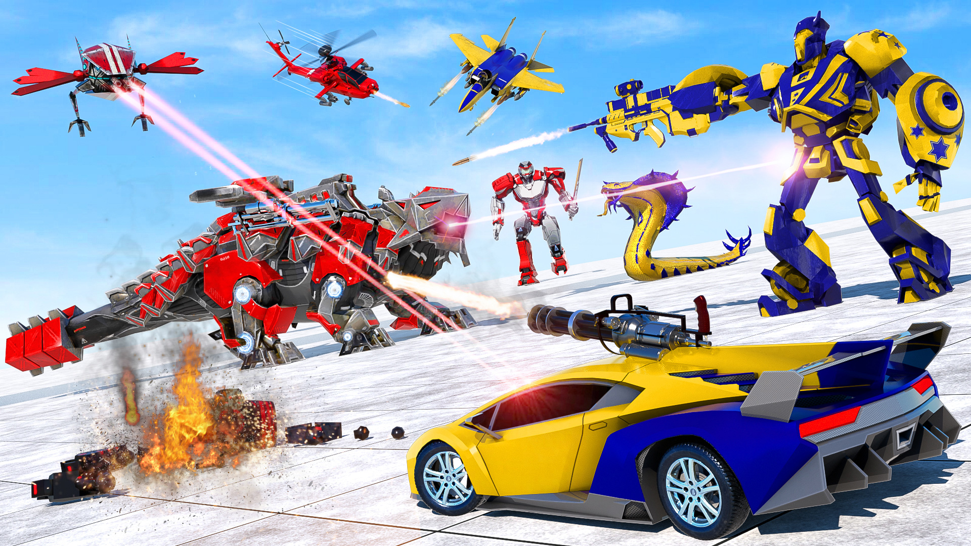 Speed Robot Hero Car transform - Flying Bike Superhero War Game:Amazon.com:Appstore for Android