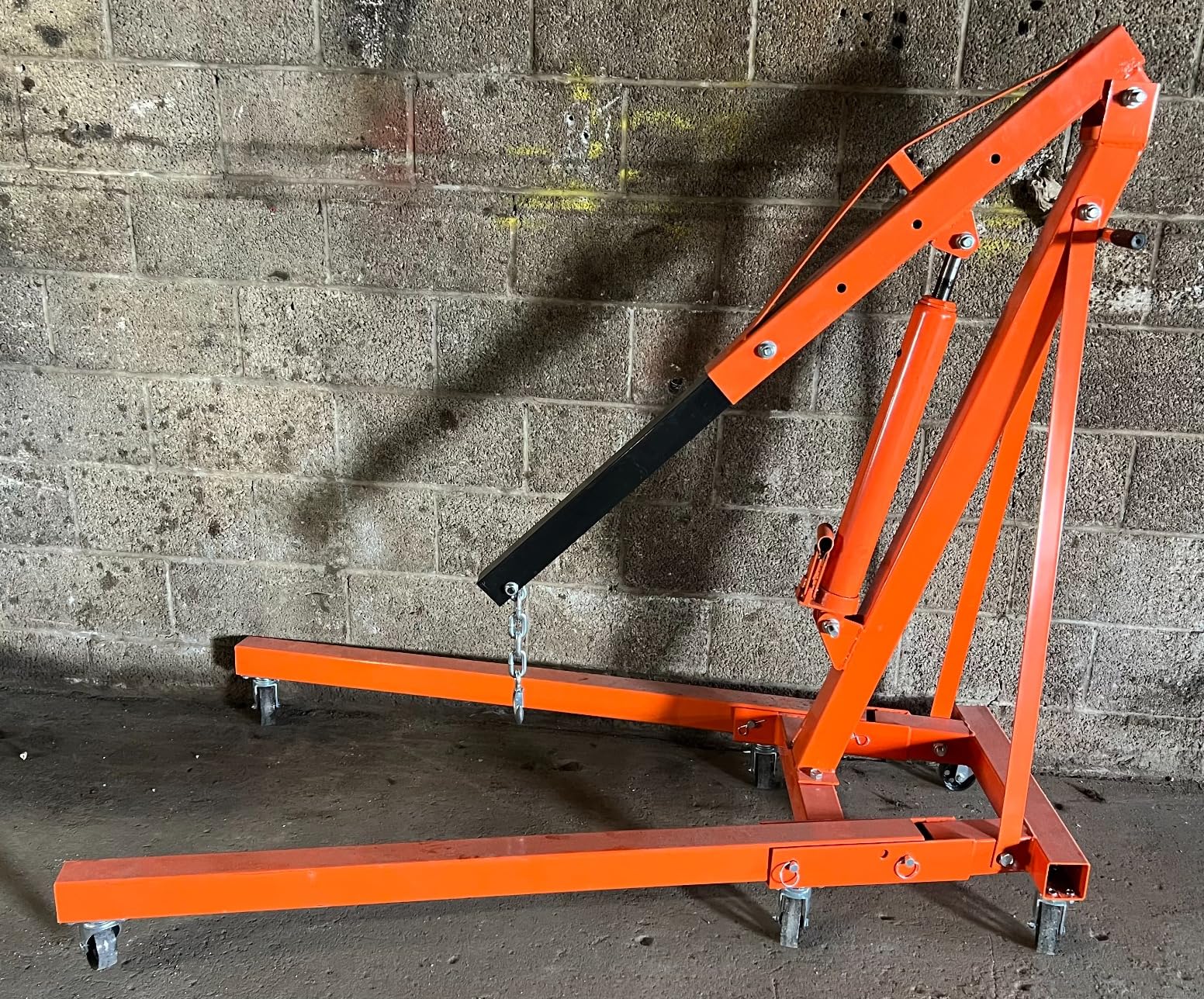 $13/mo - Finance VEVOR Hydraulic Engine Hoist with Lever, 2 Ton/4400 ...