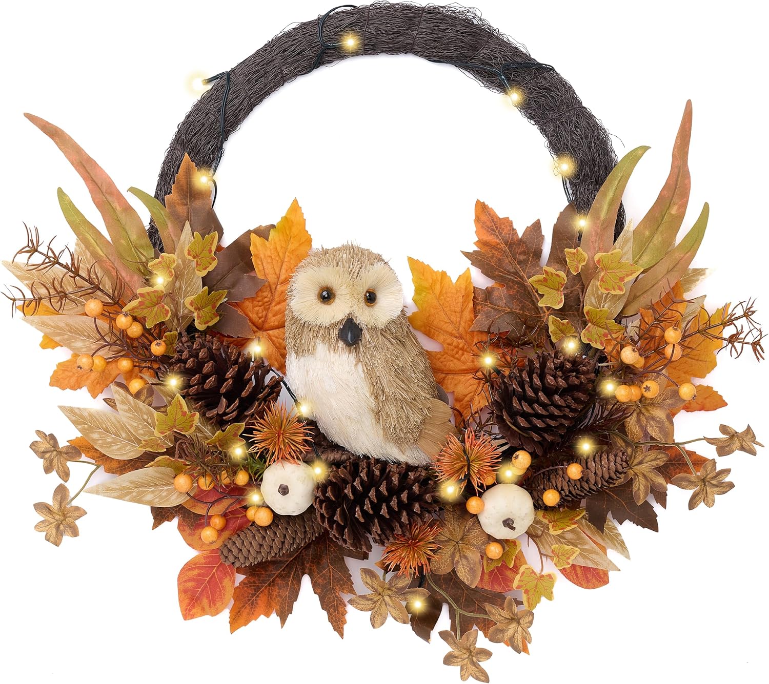 Valery Madelyn - Corona plegable de otoño para puerta delantera ...
