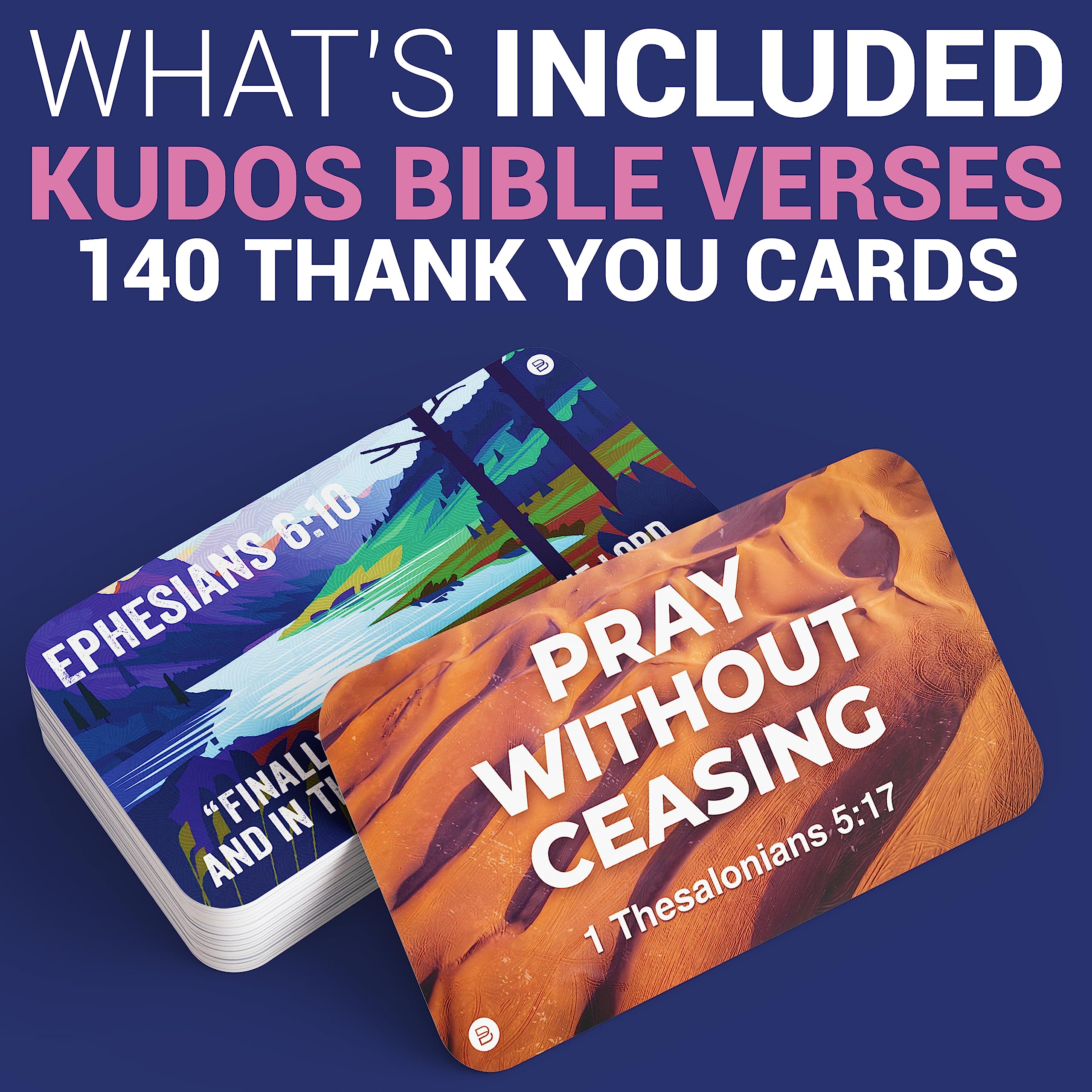 Snapklik.com : 140 Bible Verse Kudos Cards Combo Pack