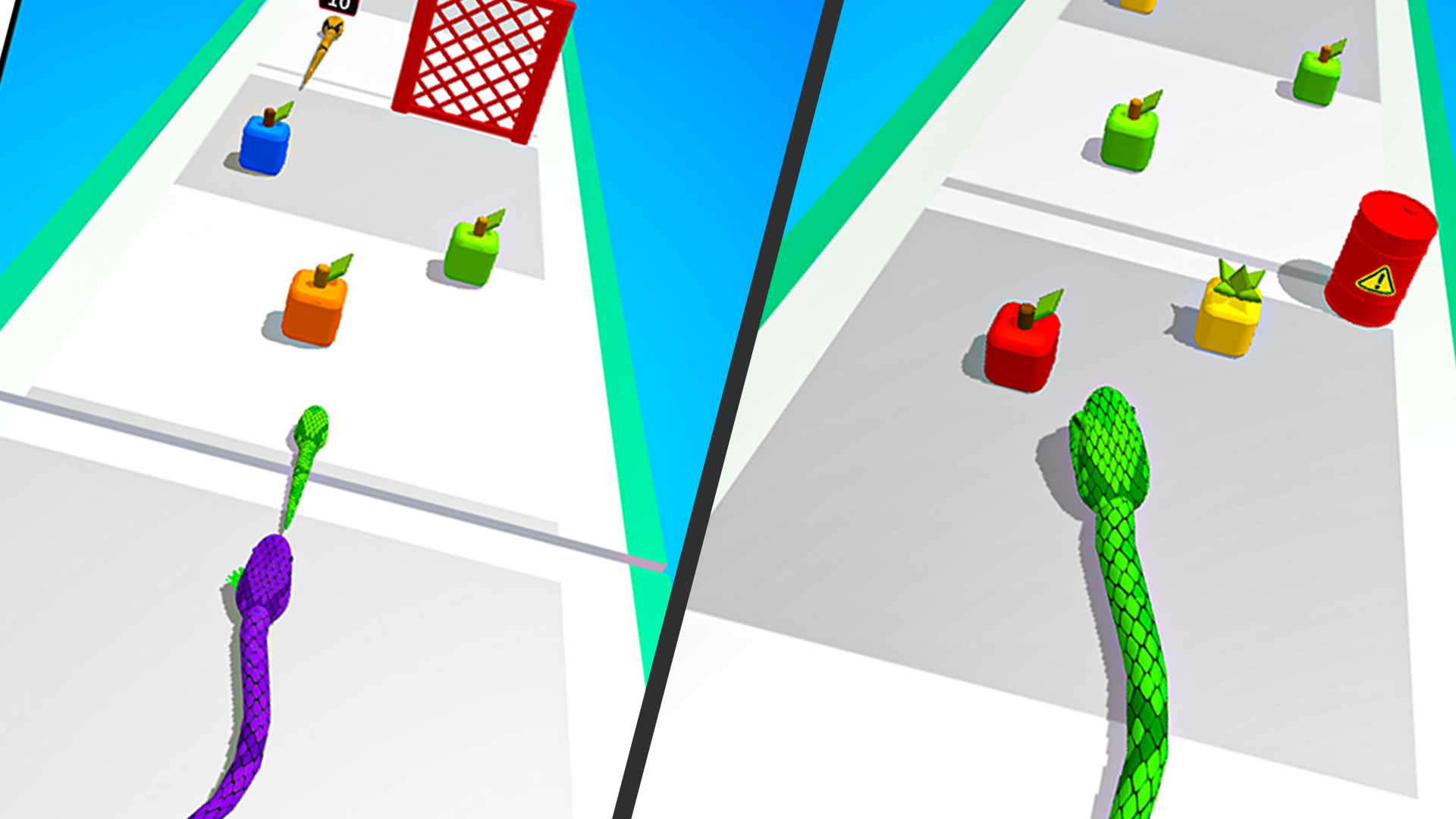 Snake Worm Eater Race: Slither-hungry Eat Little Snakes 3D Game - App ...