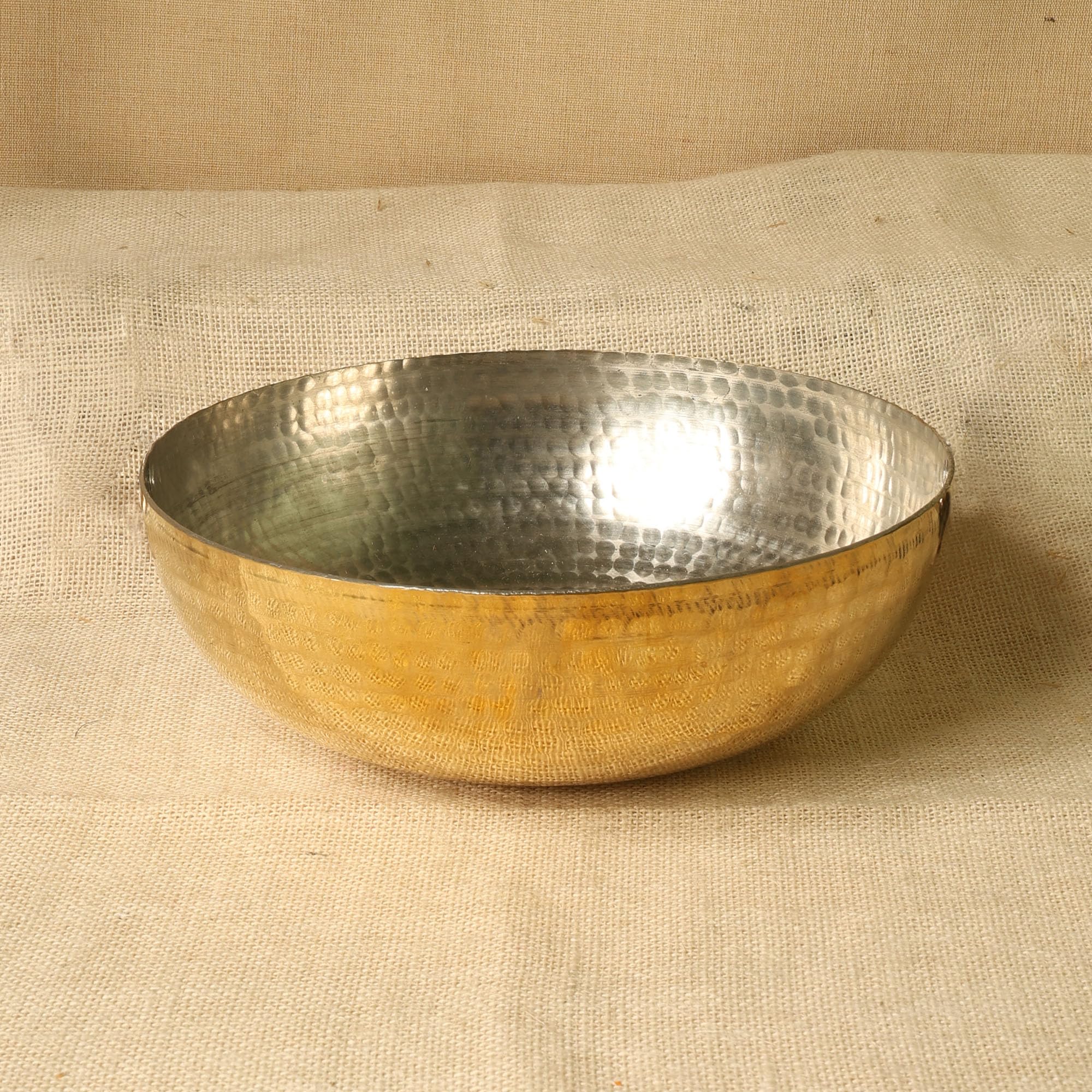 Buy PATRA Pure Brass Tasla 2.5 Liter - Naturally Non-Stick Brass Kadai ...