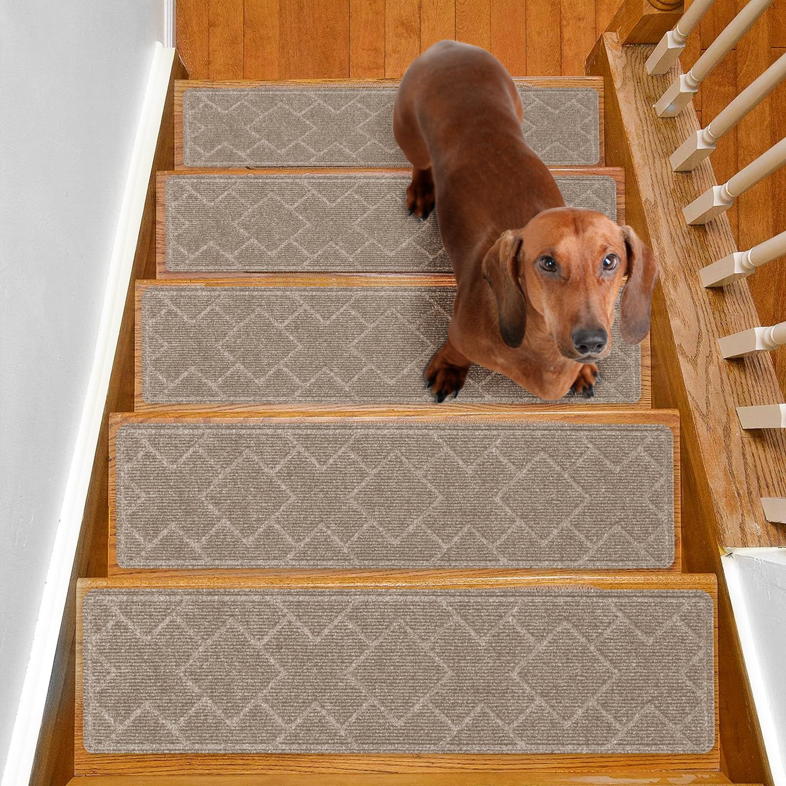Snapklik.com : SMILOOL Stair Treads Non Slip For Wooden Steps Indoor 4 ...
