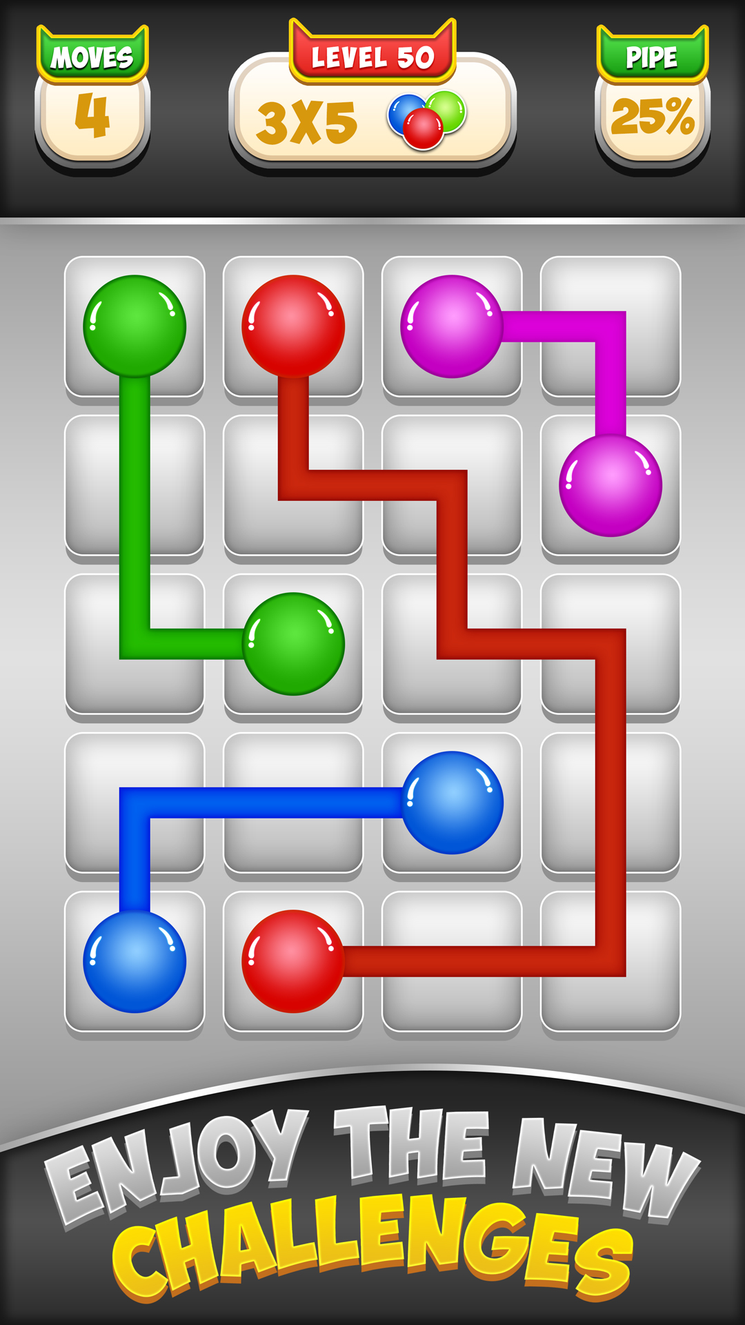 Connects Balls Line Game, Connect Balls - Line Puzzle Game, Same Color ...