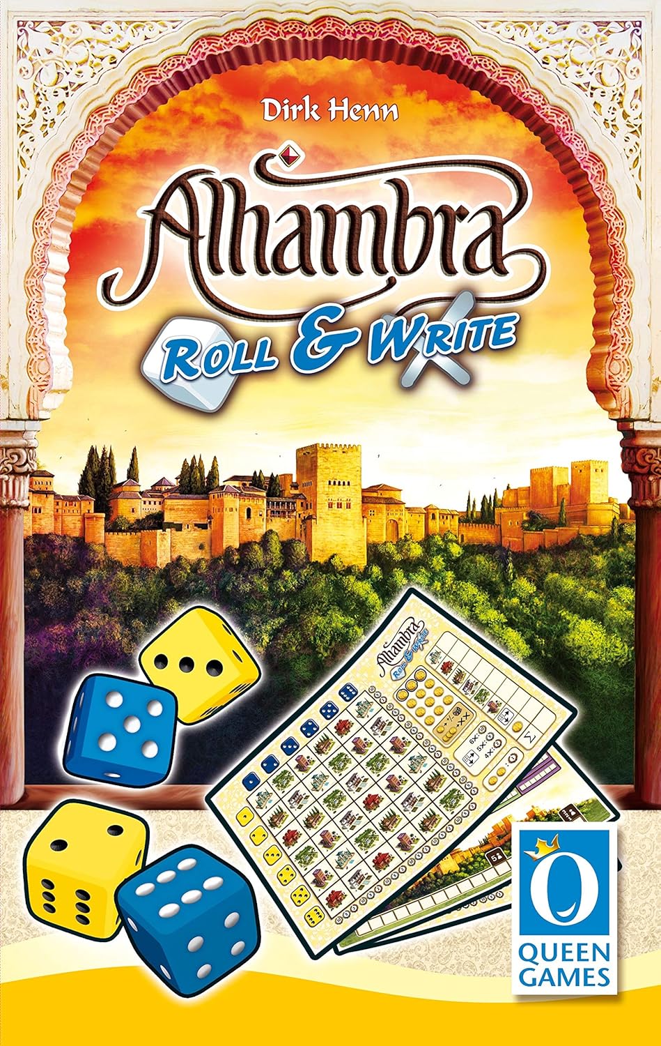 Amazon.com: Queen Games Alhambra Roll and Write Board Game : Toys & Games