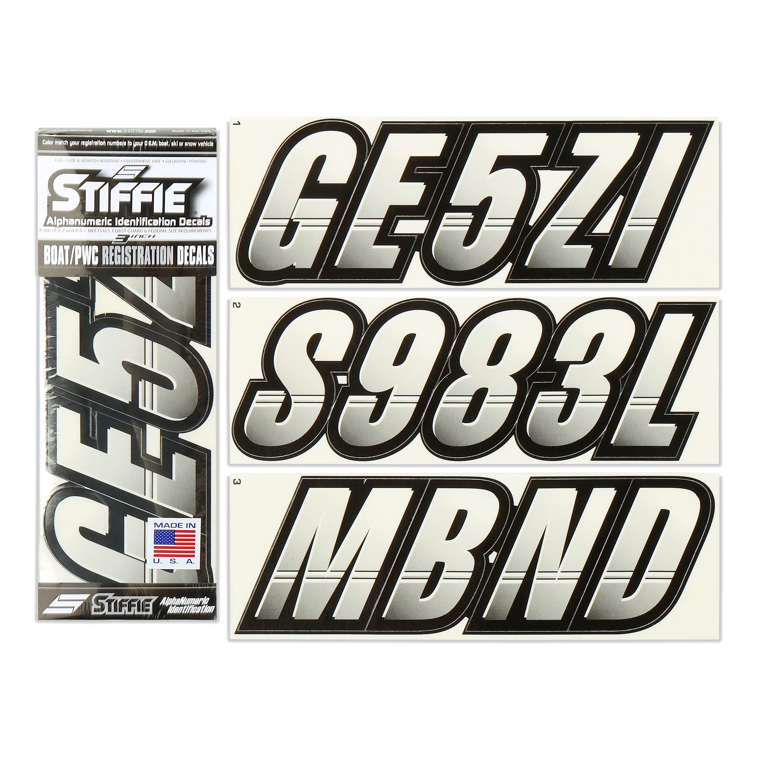 Snapklik.com : Techtron Transparent/Black 3" DOT Decal Kit Registration ...