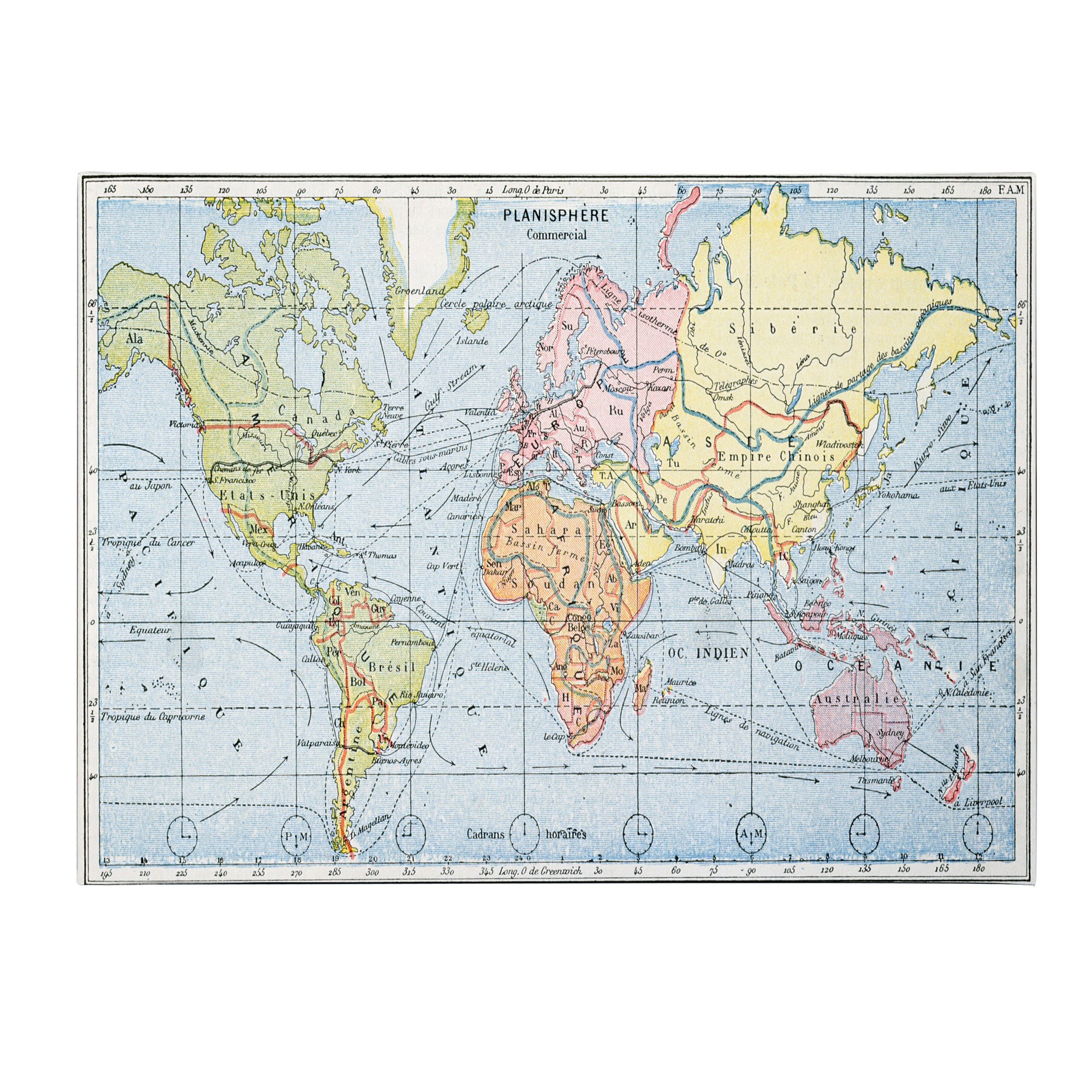 World Trade Routes Map