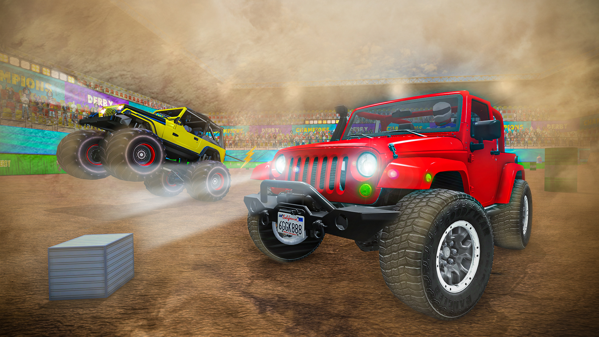 Monster Truck Bigfoot Crash Stunts Demolition Game - Derby Crash War ...