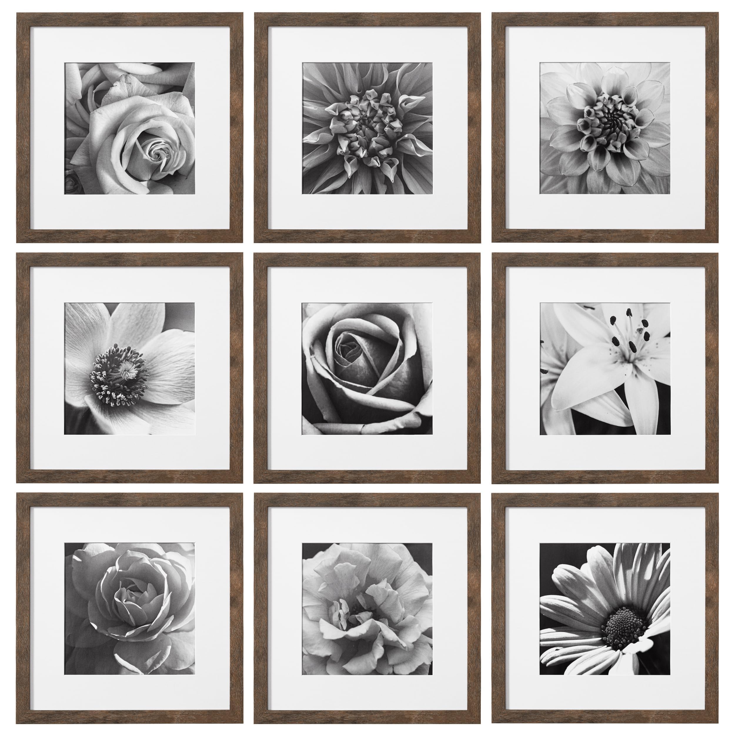 Amazon.com - eletecpro 12x12 Picture Frames Set of 9 Classic Gallery ...